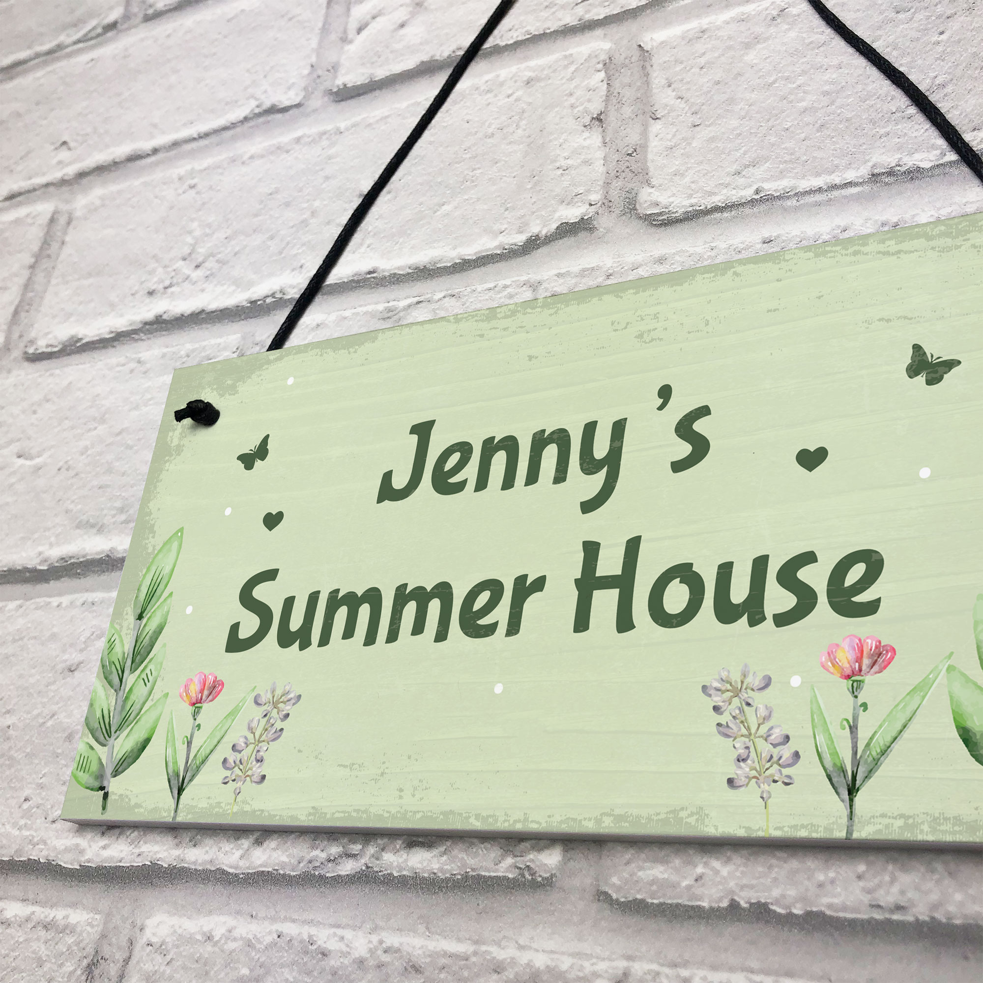 Personalised Summer House Plaque Garden Shed Sign Garden Home ...