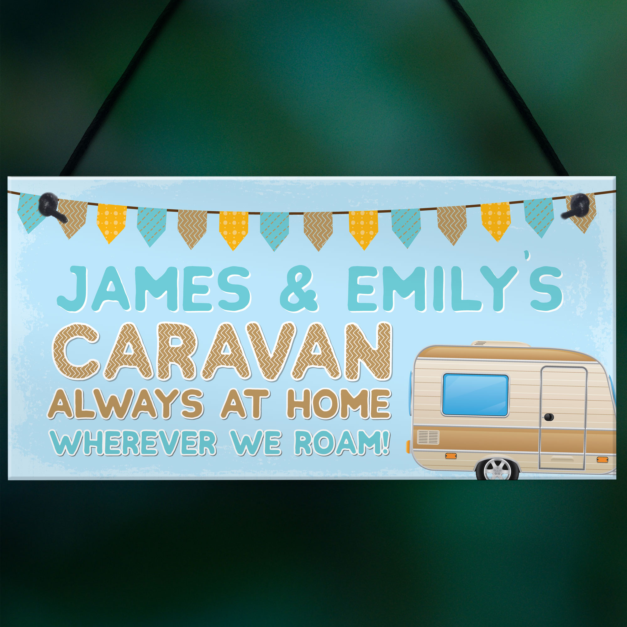 Novelty Caravan Sign Personalised Caravan Gift Funny Caravan Retirement ...