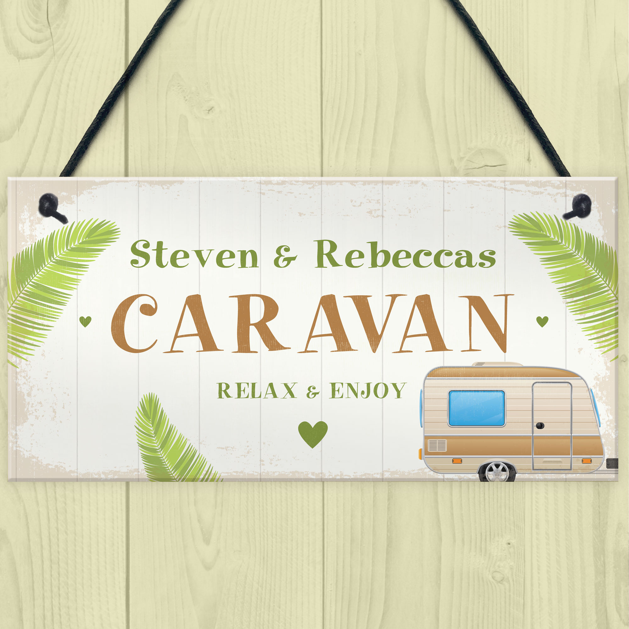 Caravan Sign Novelty Personalised Caravan Accessories Garden Sign ...