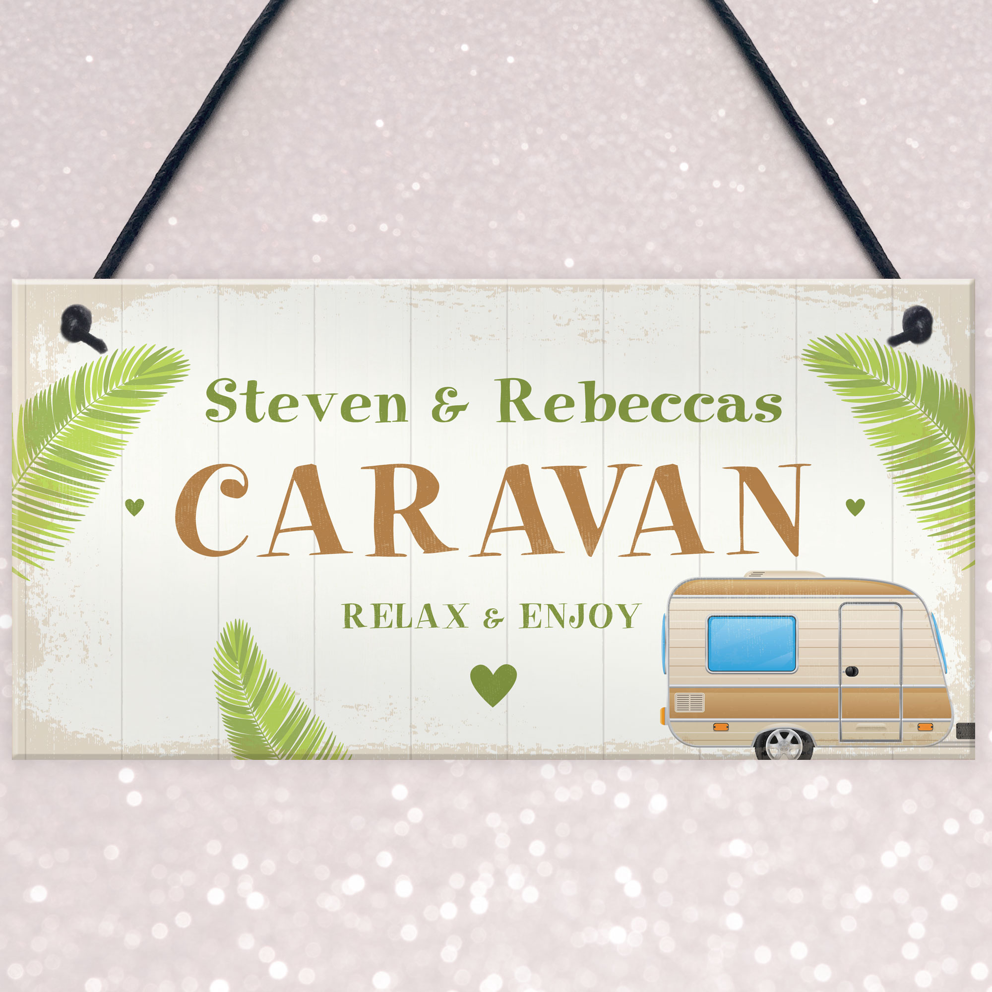 Caravan Sign Novelty Personalised Caravan Accessories Garden Sign ...