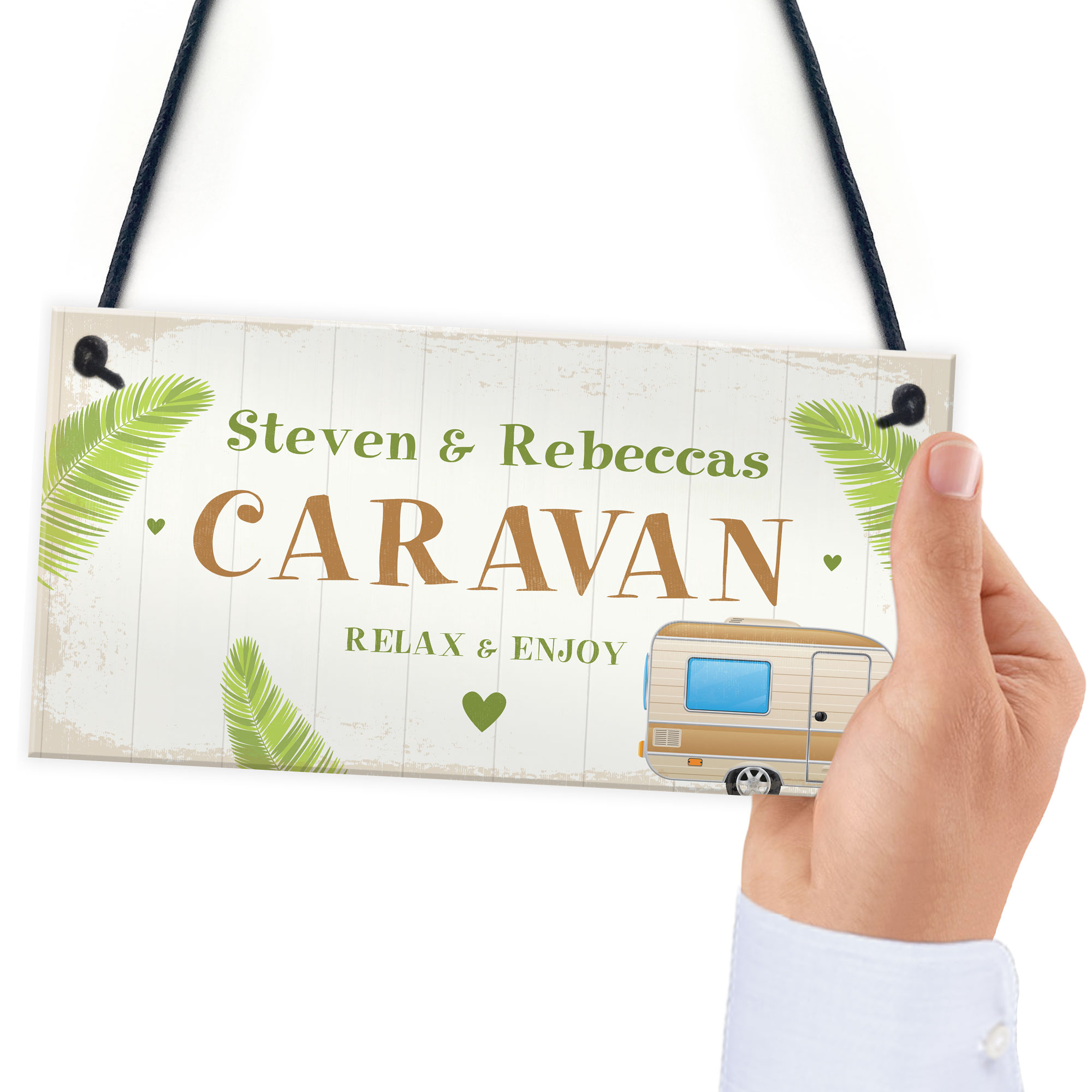 Caravan Sign Novelty Personalised Caravan Accessories Garden Sign ...