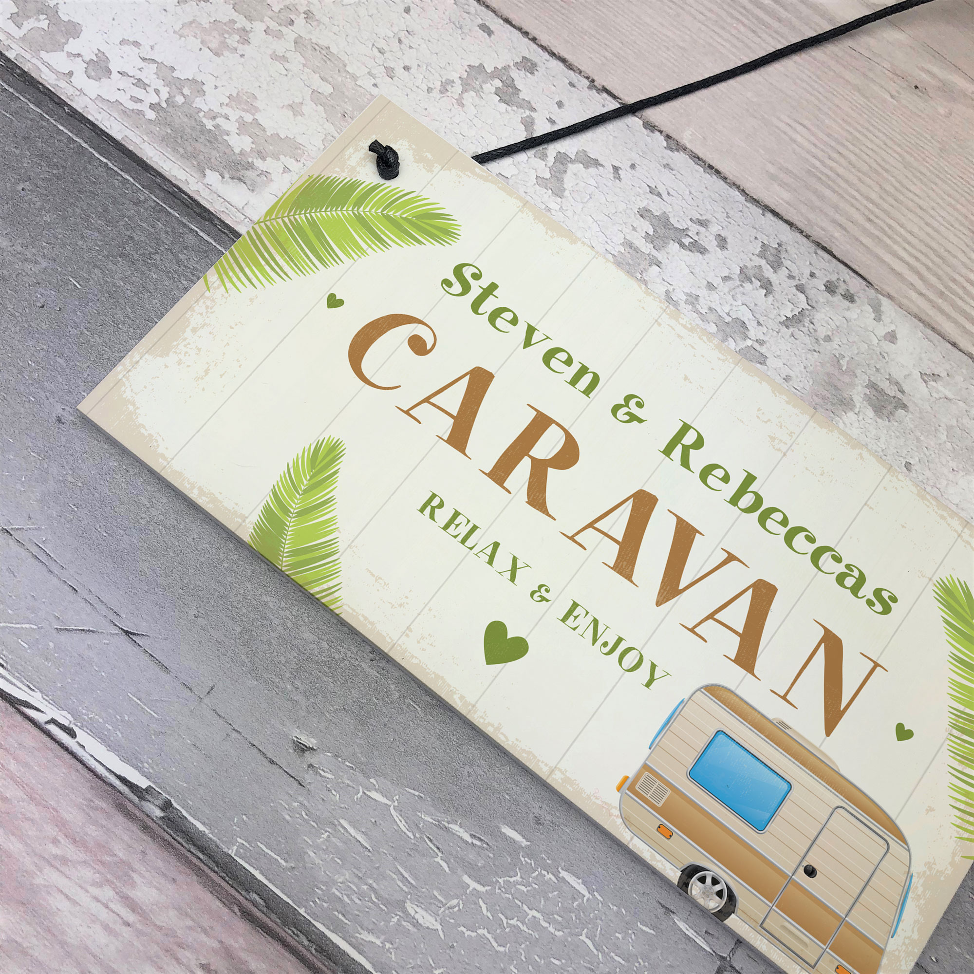 Caravan Sign Novelty Personalised Caravan Accessories Garden Sign ...