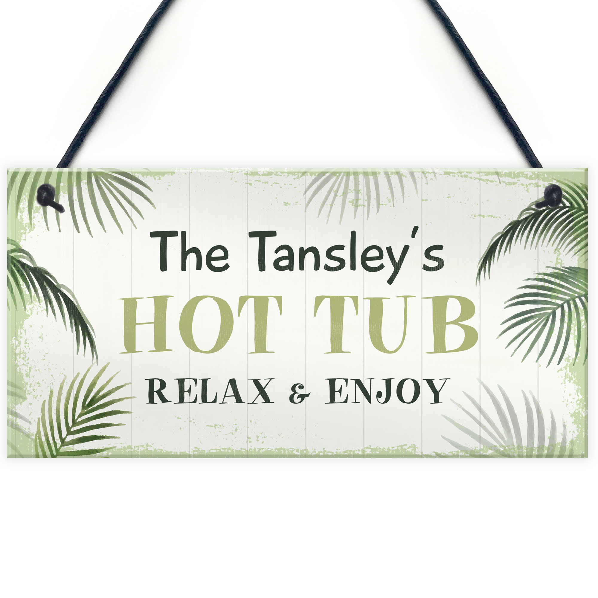 PERSONALISED Hot Tub Signs And Plaques Garden Shed Wall Sign Hot Tub ...