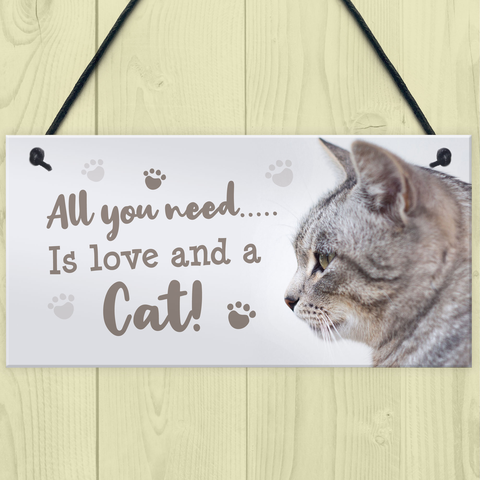 Cat Signs For Home Funny Cat Gift Home Wall Plaque Pet Animal Cat Lover ...
