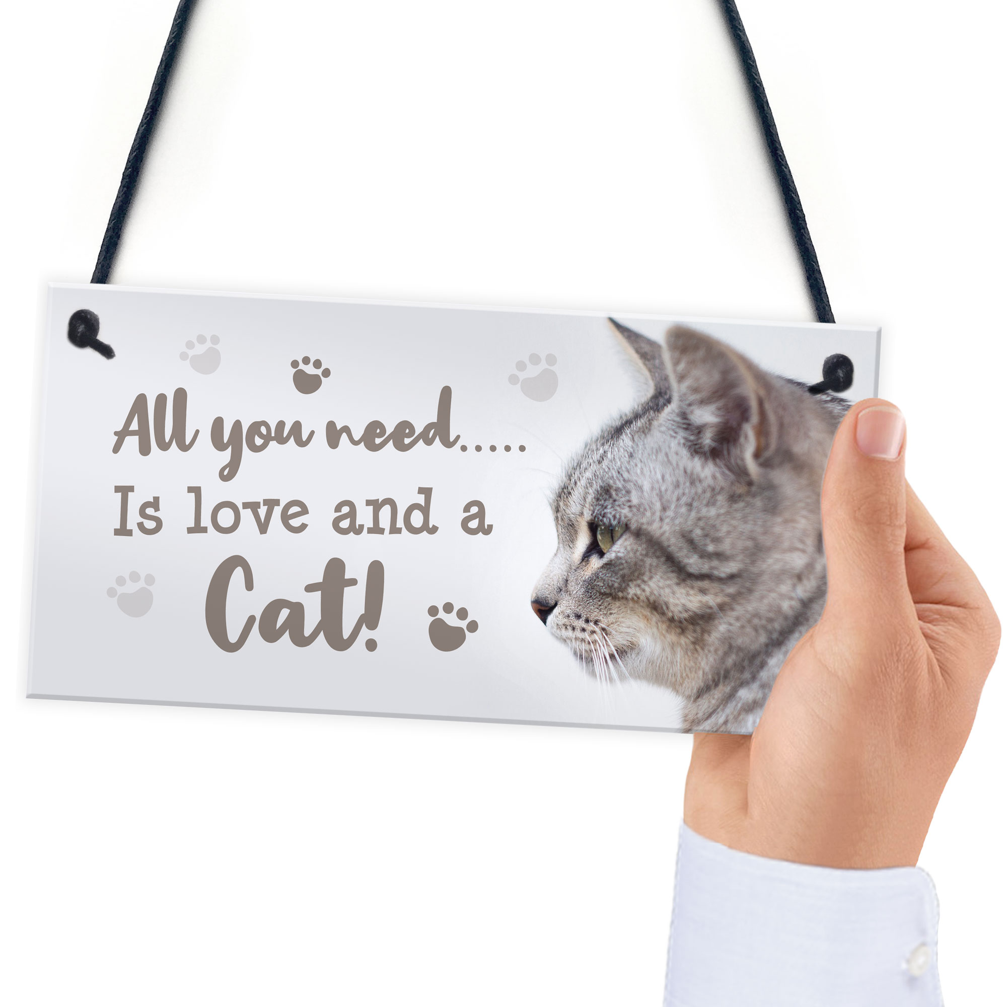 Cat Signs For Home Funny Cat Gift Home Wall Plaque Pet Animal Cat Lover ...