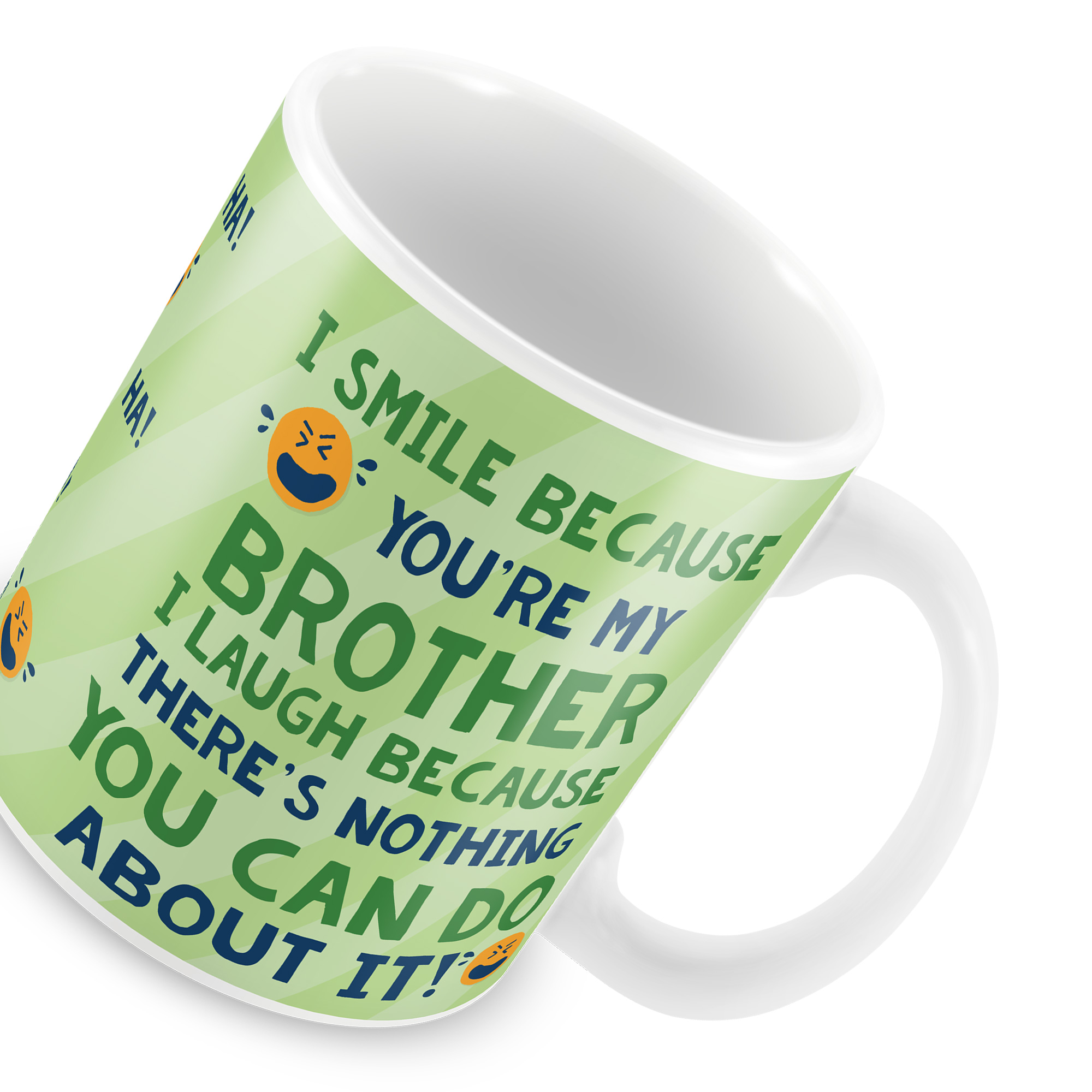 Funny Brother Mug Novelty Birthday Christmas Gift From Brother Sister ...