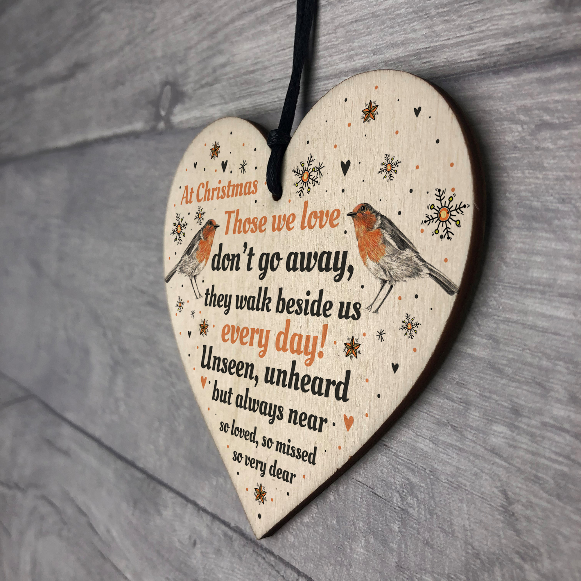 In Loving Memory Robin Christmas Bauble Decoration Mum Dad Nan Keepsake ...