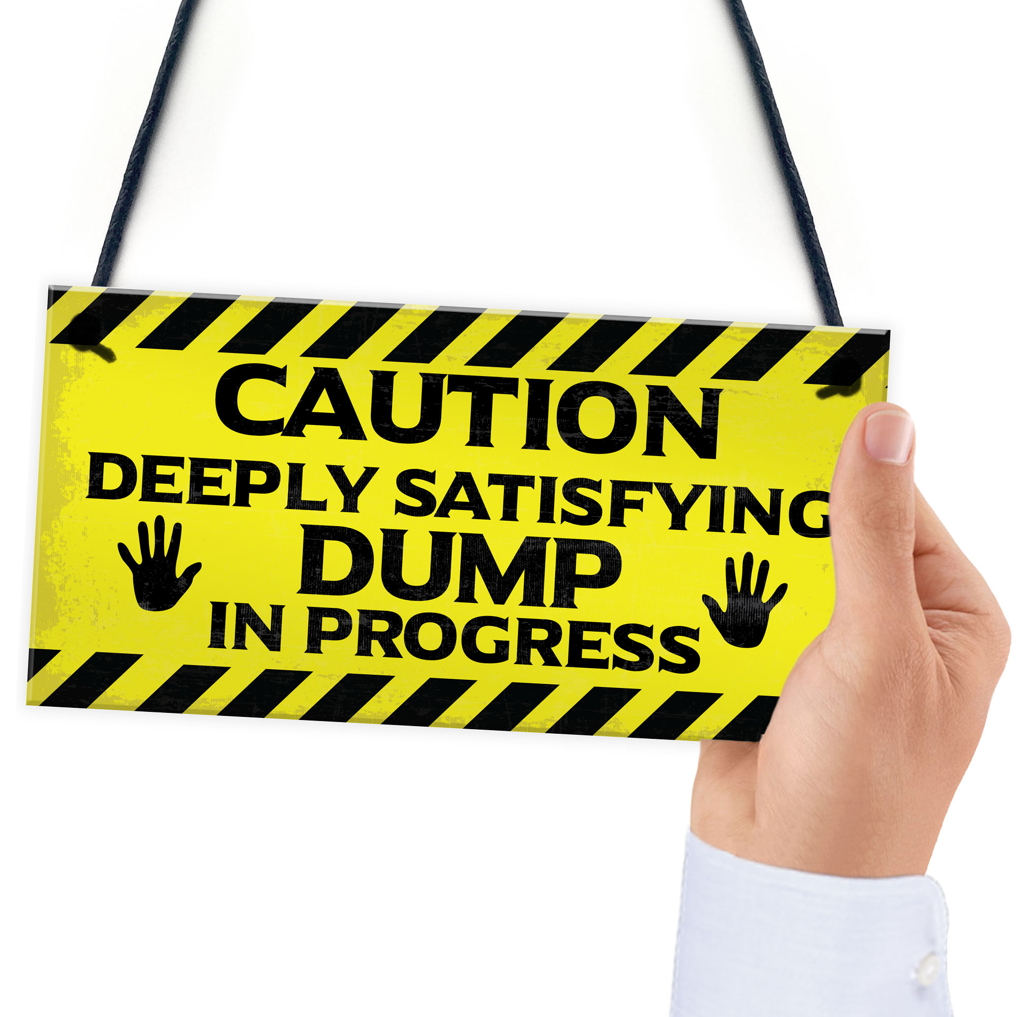 Funny Toilet Bathroom Warning Sign Novelty Bathroom Decor Accessories ...
