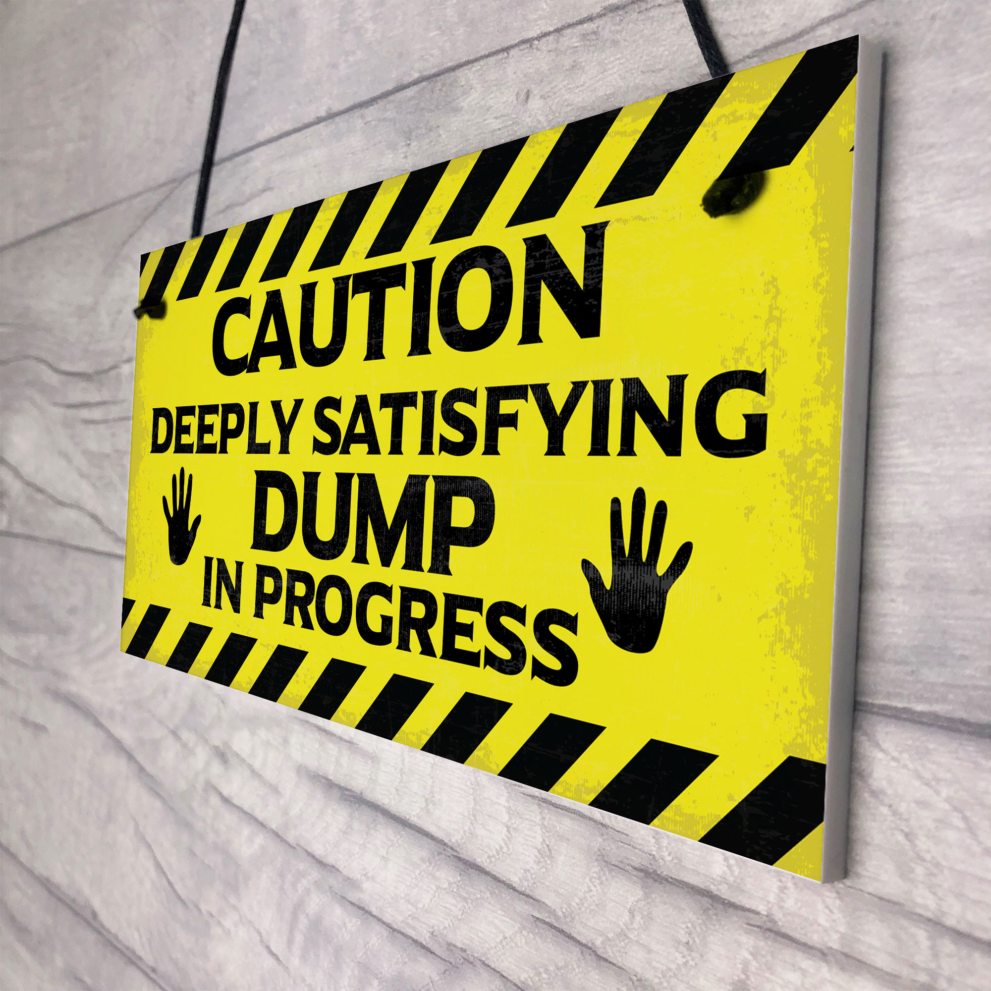 Funny Toilet Bathroom Warning Sign Novelty Bathroom Decor Accessories ...