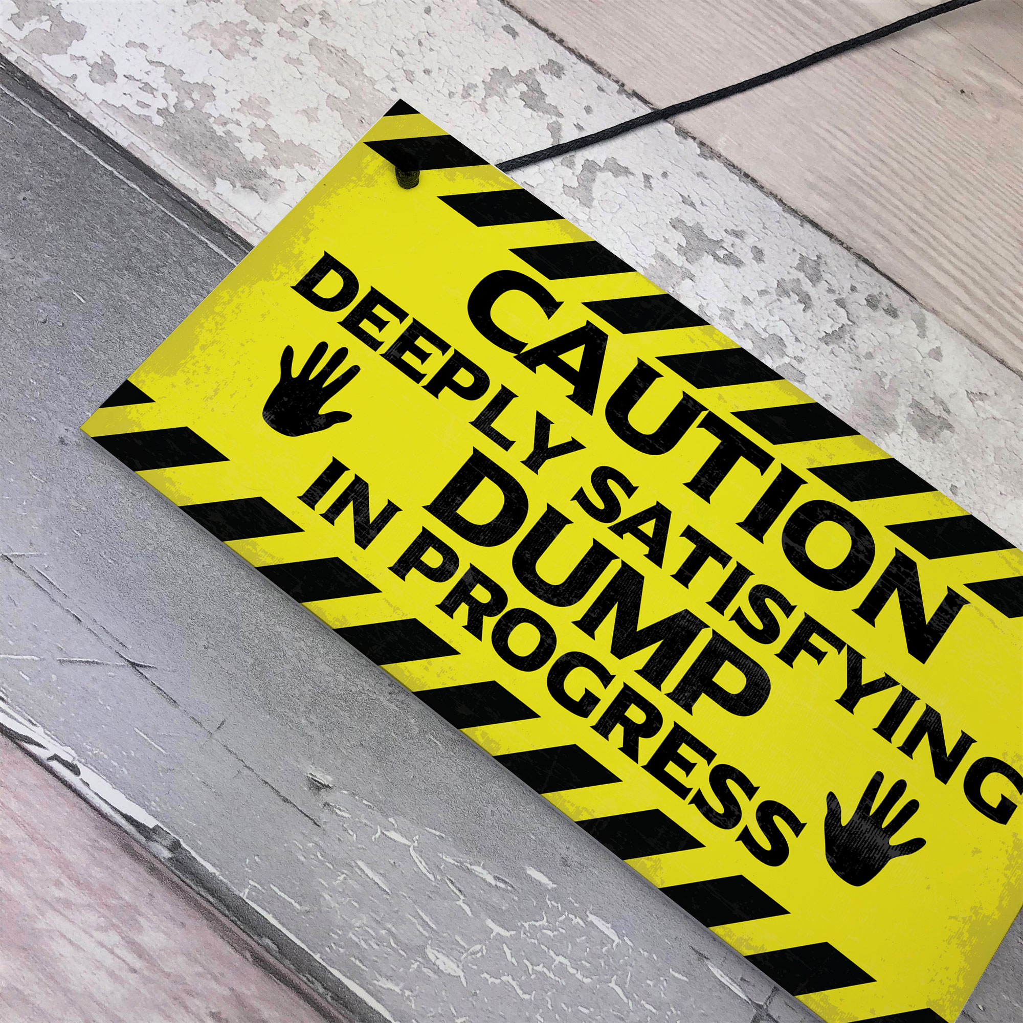 Funny Toilet Bathroom Warning Sign Novelty Bathroom Decor Accessories ...