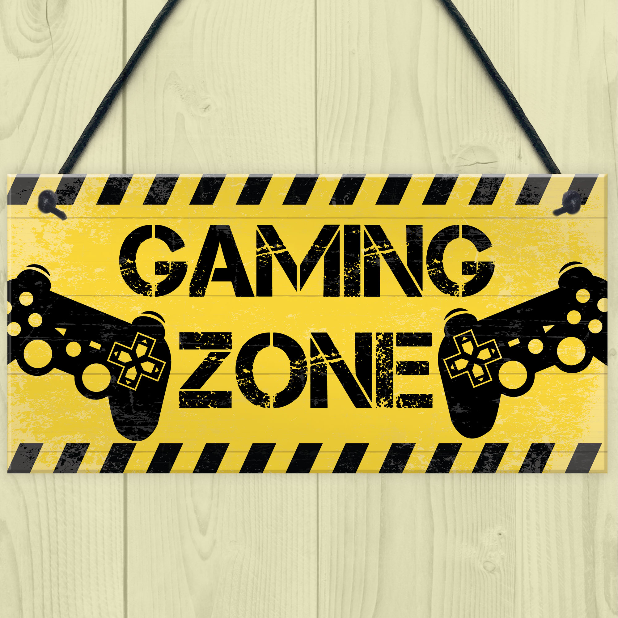 Gaming Zone Plaque For Boys Bedroom Man Cave Gaming Gamer Accessories ...
