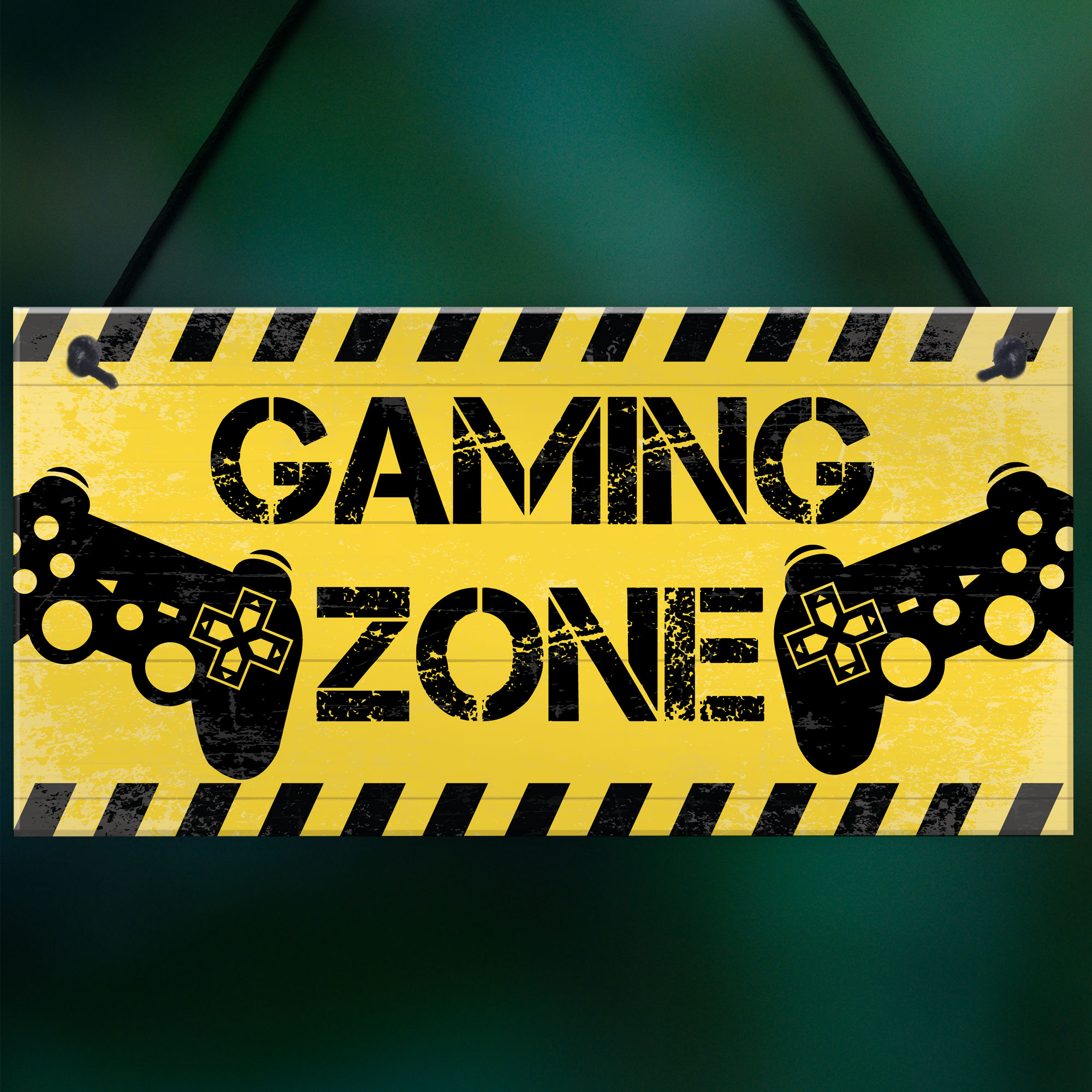 Gaming Zone Plaque For Boys Bedroom Man Cave Gaming Gamer Accessories ...