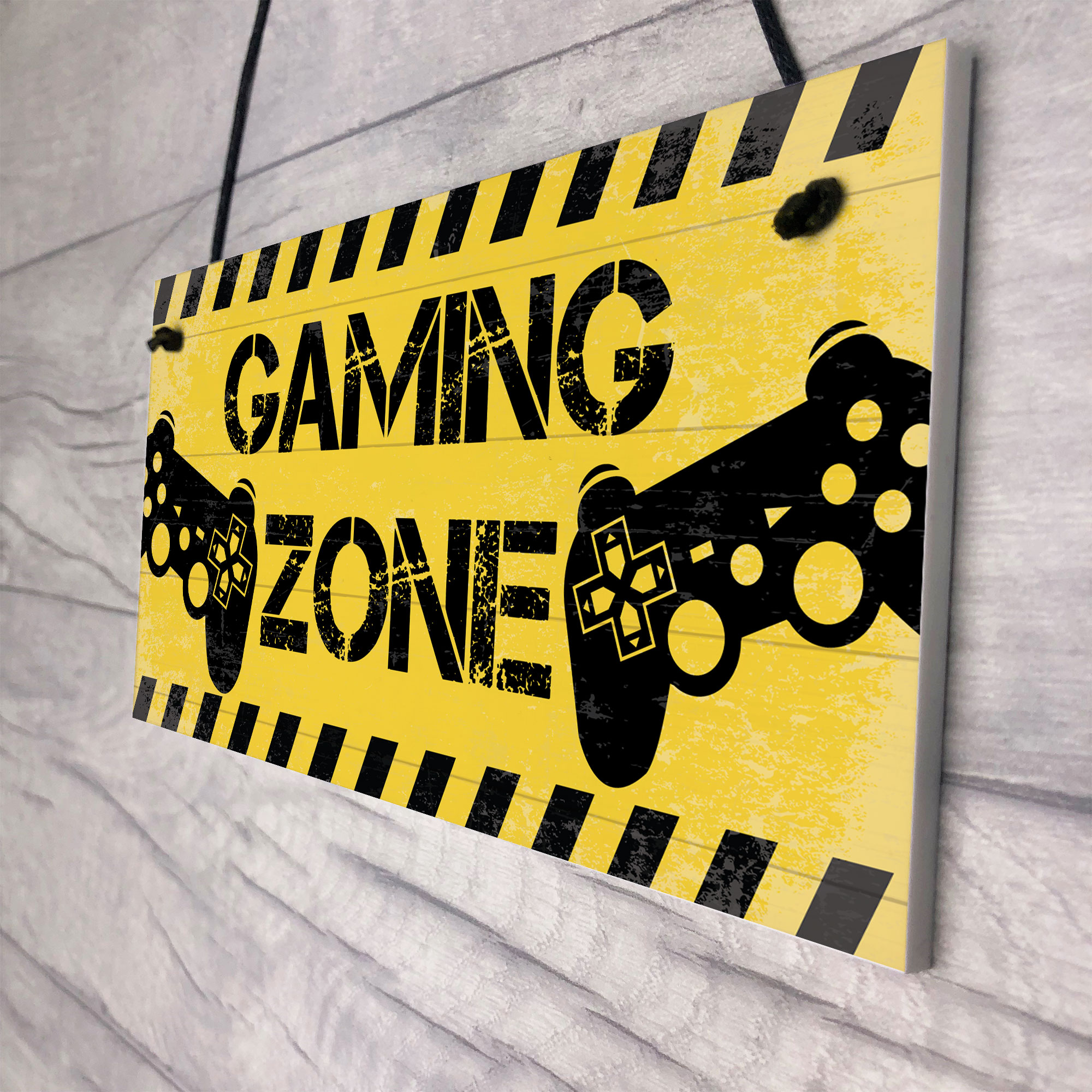 Gaming Zone Plaque For Boys Bedroom Man Cave Gaming Gamer Accessories ...
