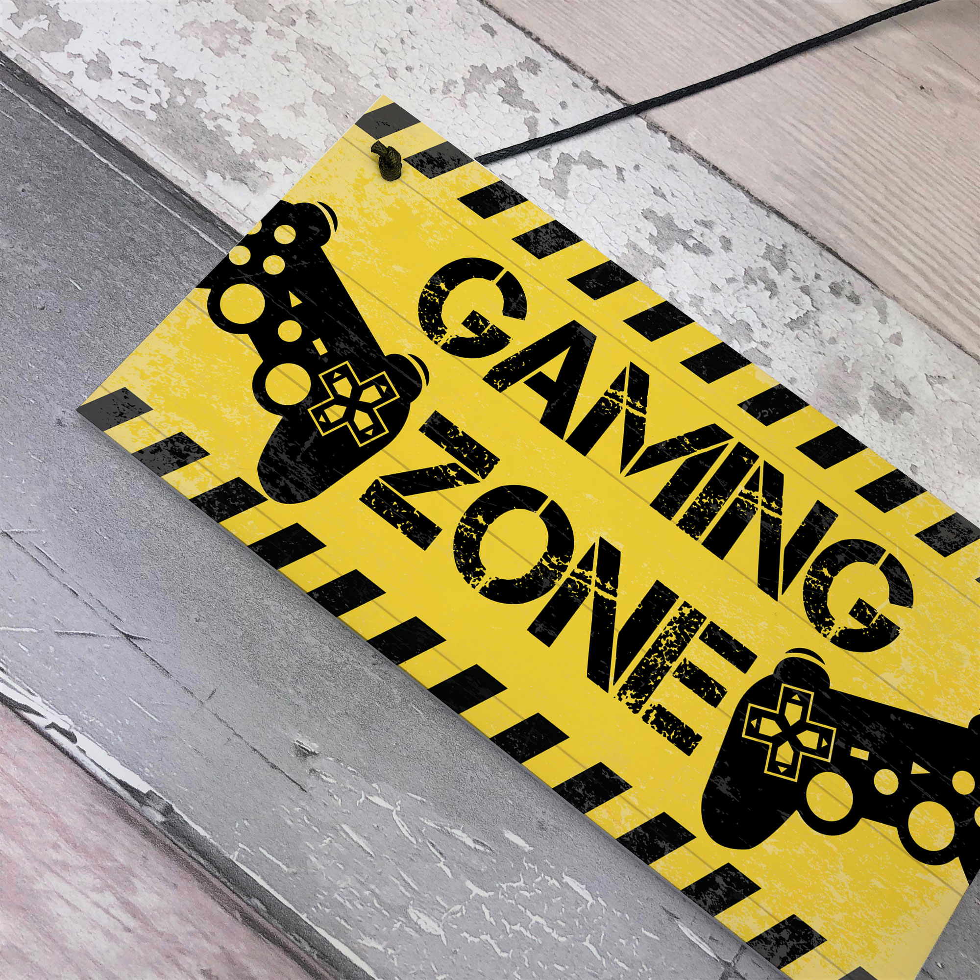 Gaming Zone Plaque For Boys Bedroom Man Cave Gaming Gamer Accessories ...