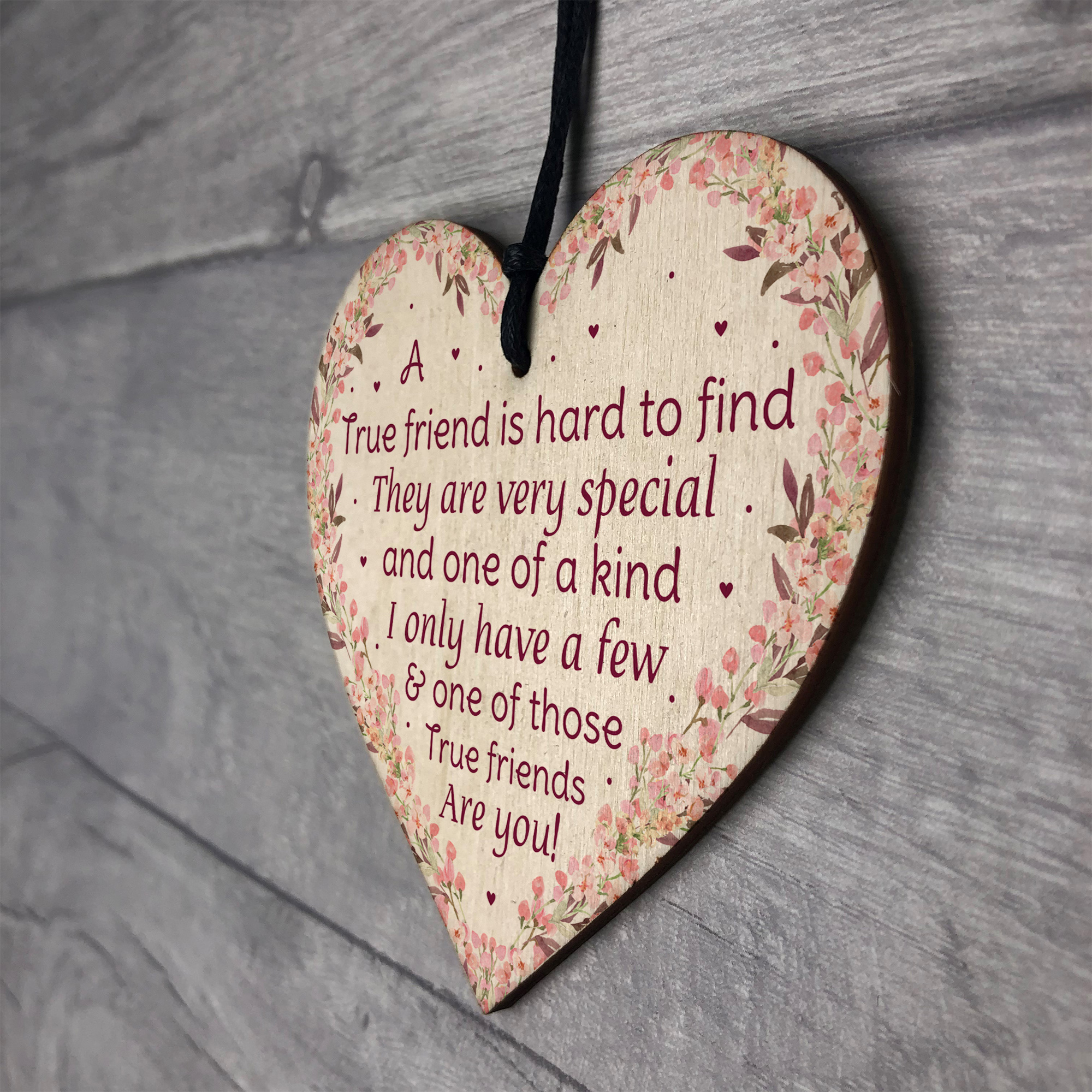 True Friend Wooden Special Friendship Gift For Women Thank You Gift ...