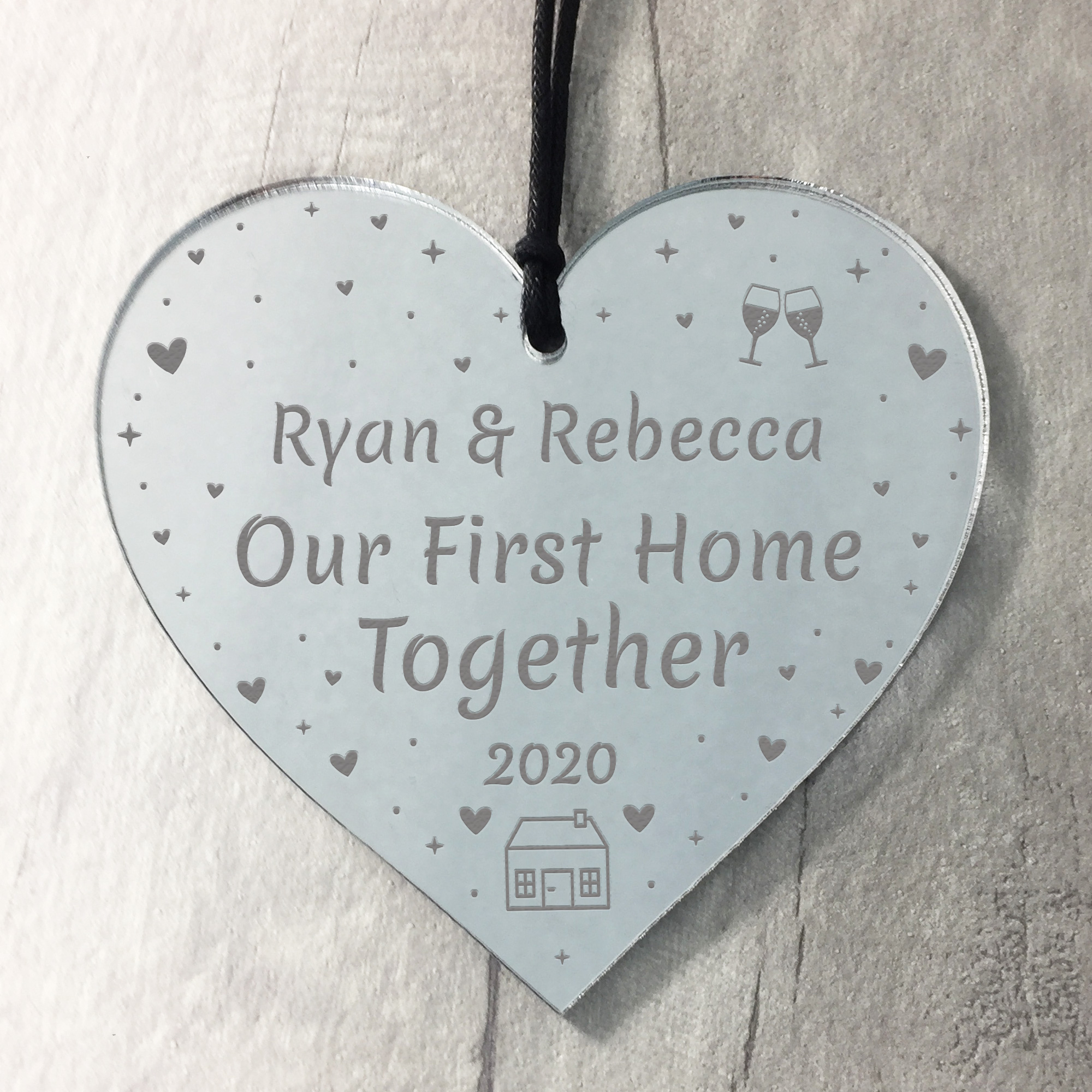 Moving In Gift For Friend Hanging Heart Plaque New Home Gift House ...