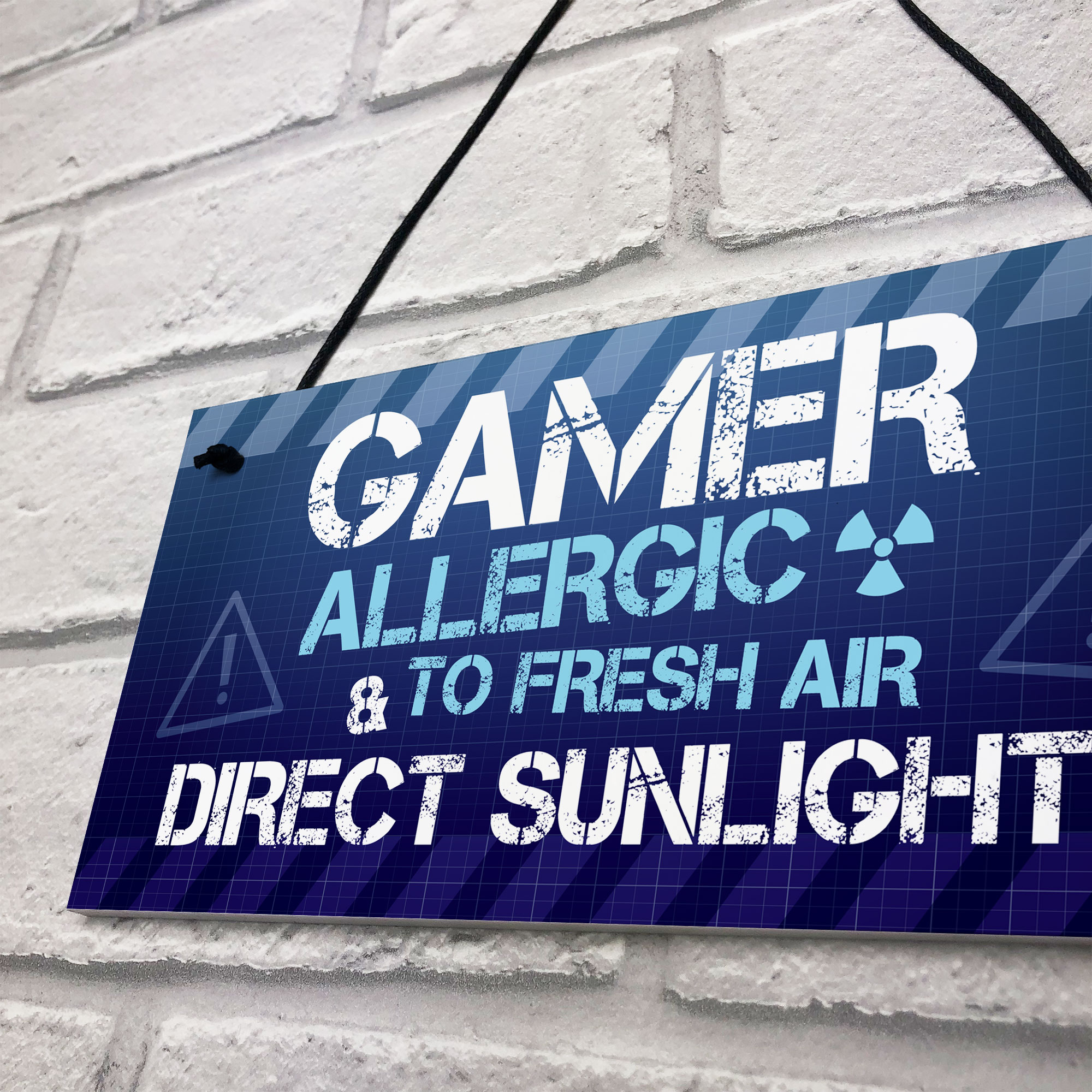 Novelty Gaming Sign Plaque Gamer Gifts For Son Brother Boys Bedroom ...