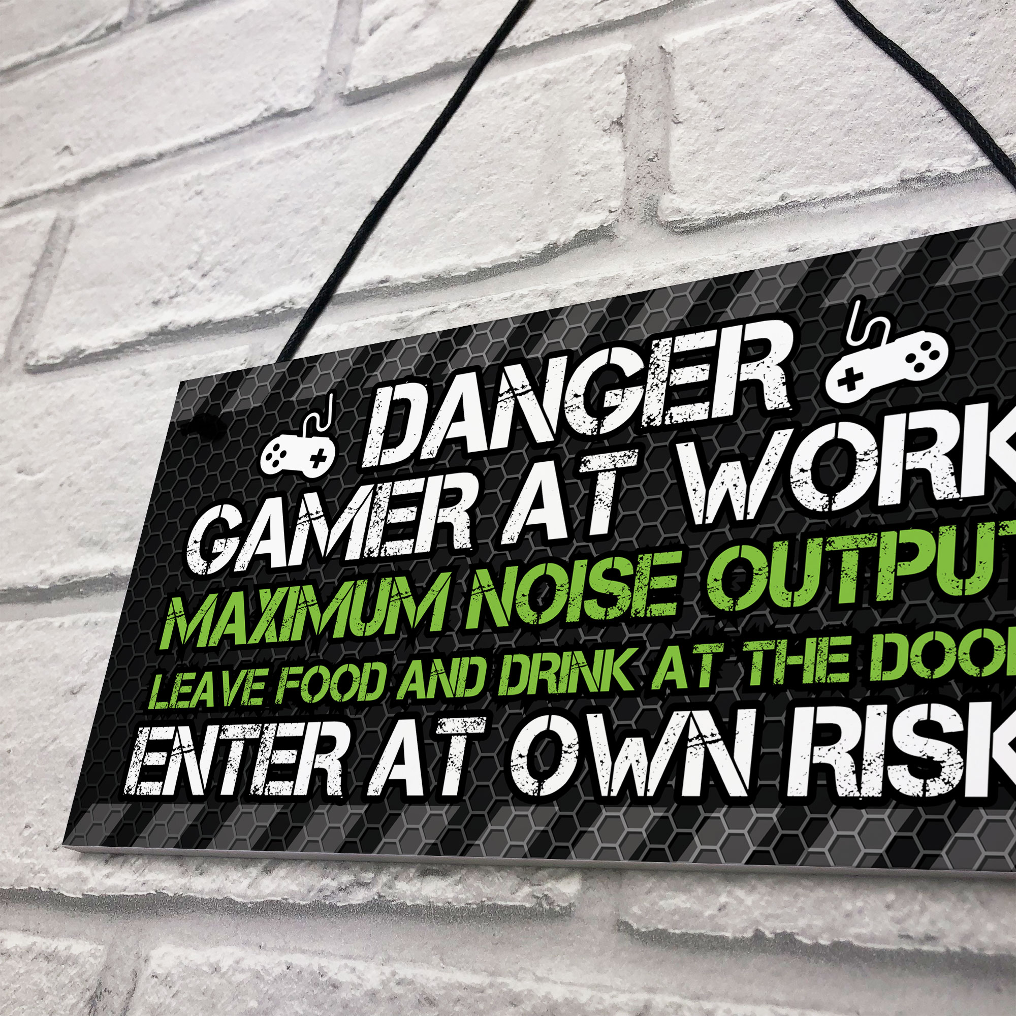 Funny Gaming Warning Sign Novelty Gaming Gifts For Boys Gamer Birthday ...