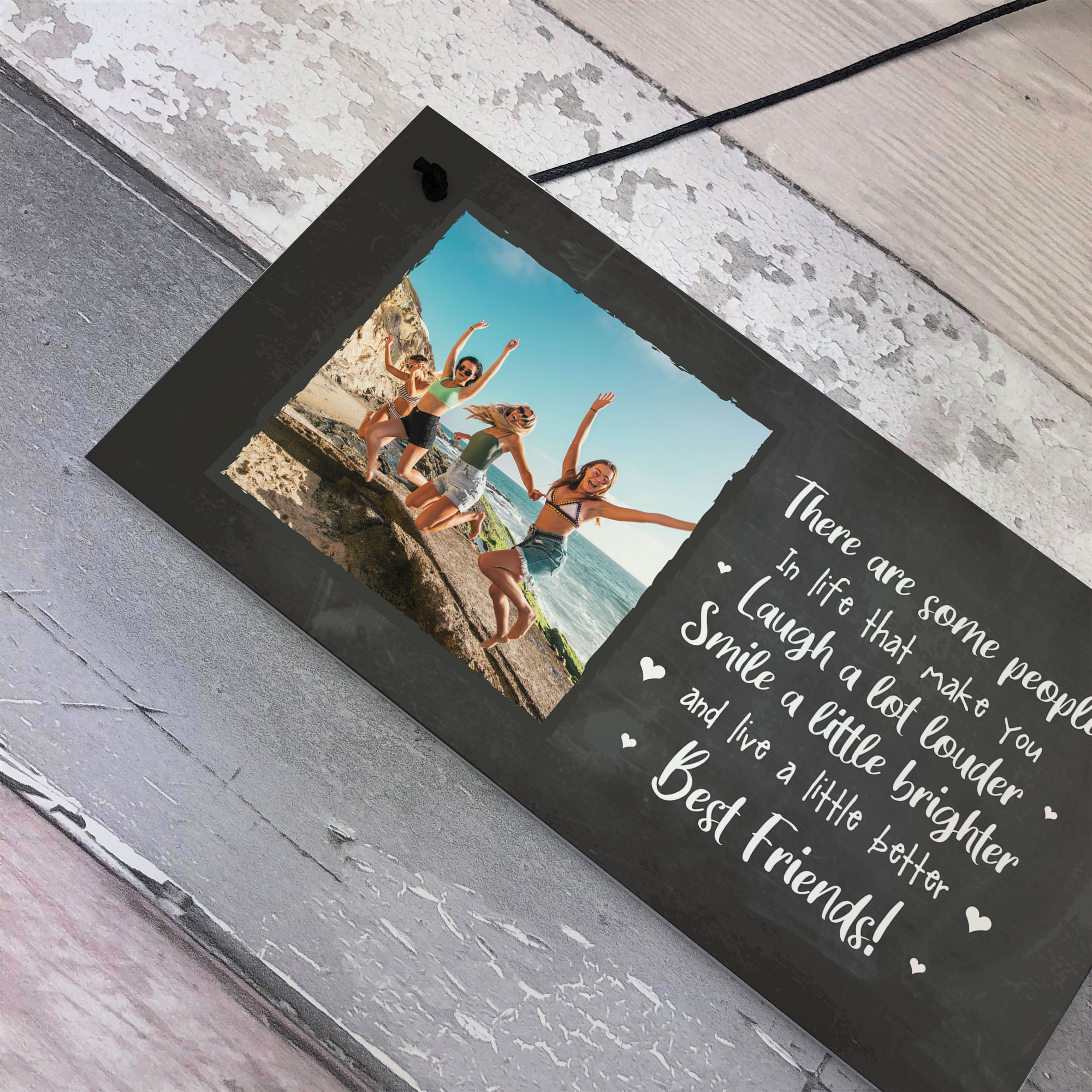 Friendship Plaque Gift For Women Best Friend Sign Personalised Photo ...