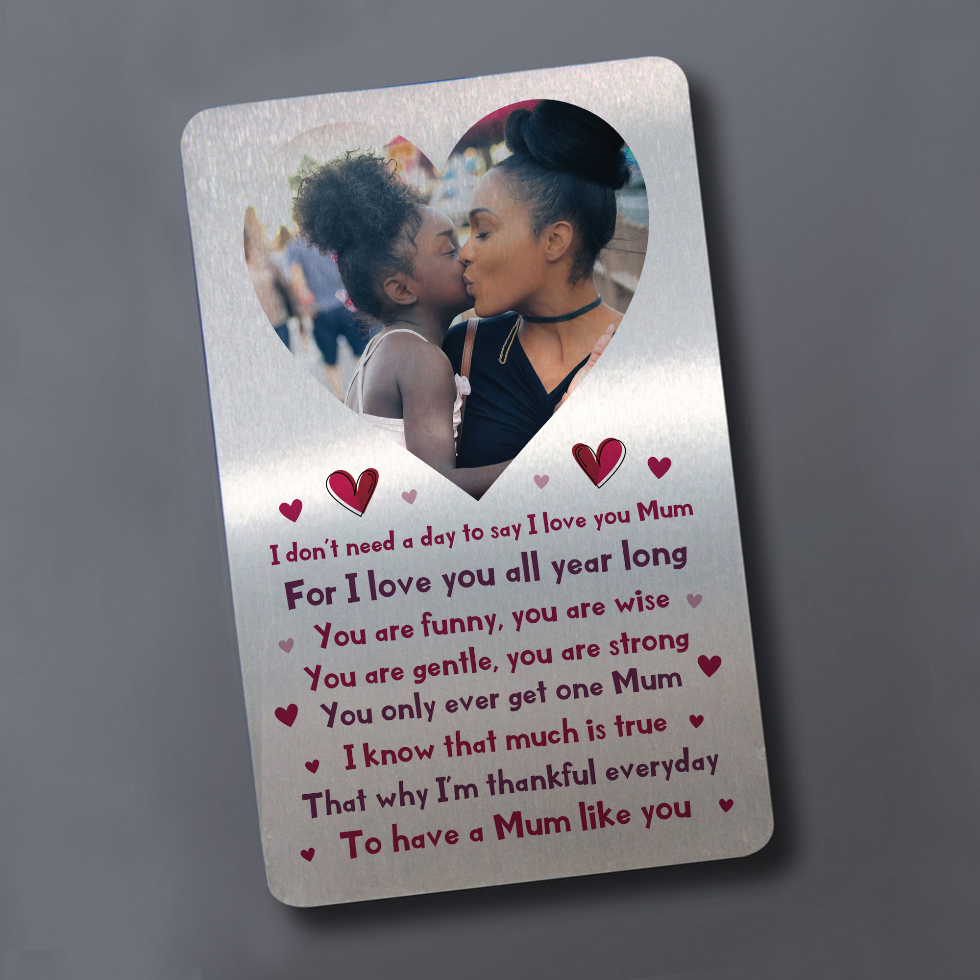 Special Gift For Mum For Mothers Day Birthday Personalised Wallet Card ...