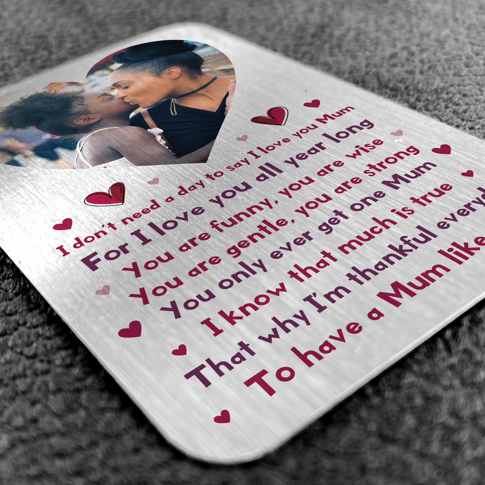 Special Gift For Mum For Mothers Day Birthday Personalised Wallet Card ...