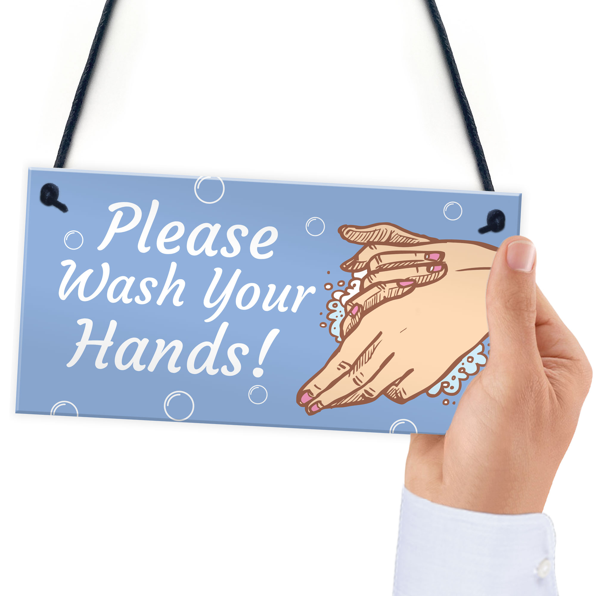 Please Wash Your Hands Sign For Bathroom Toilet Loo Health and Safety ...