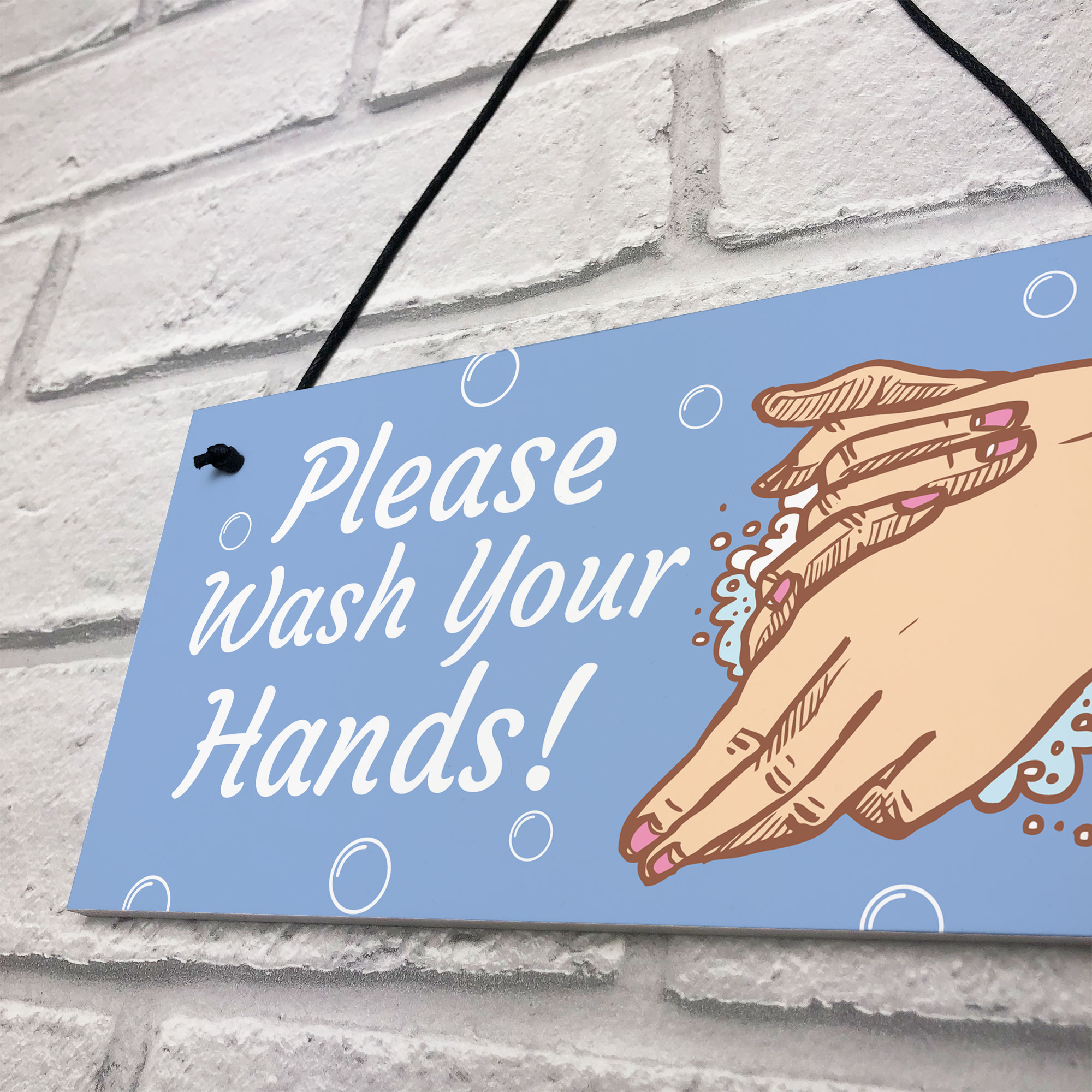 Please Wash Your Hands Sign For Bathroom Toilet Loo Health and Safety ...