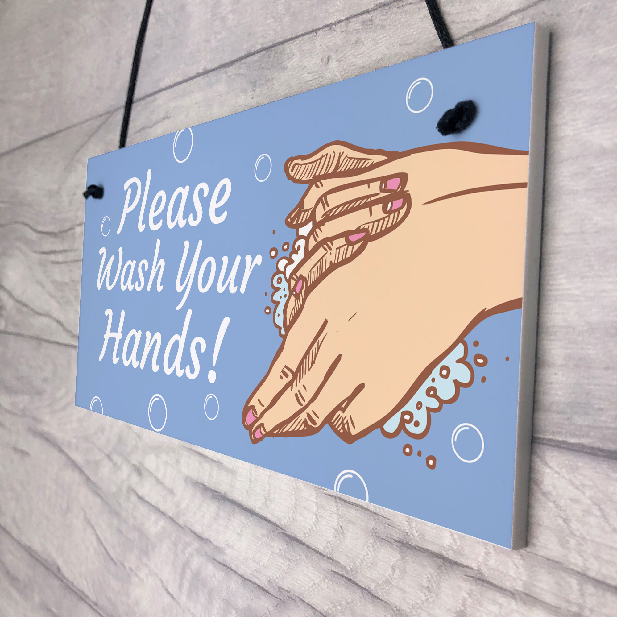 Please Wash Your Hands Sign For Bathroom Toilet Loo Health and Safety ...