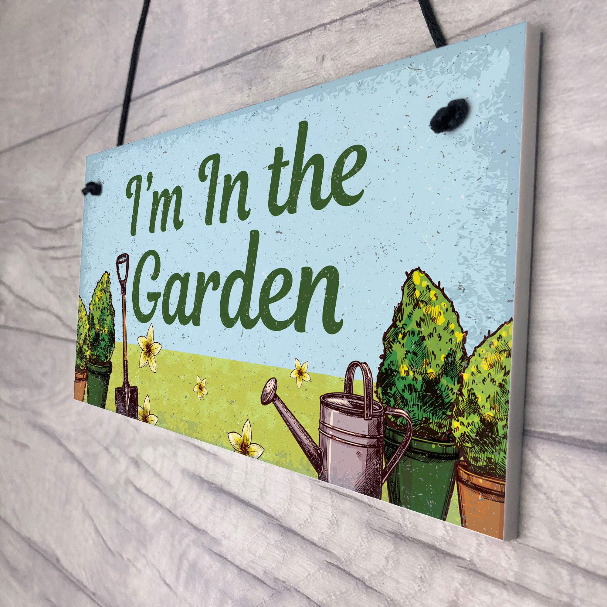 Novelty Garden Hanging Signs And Plaques Backyard Allotment Shed Sign ...