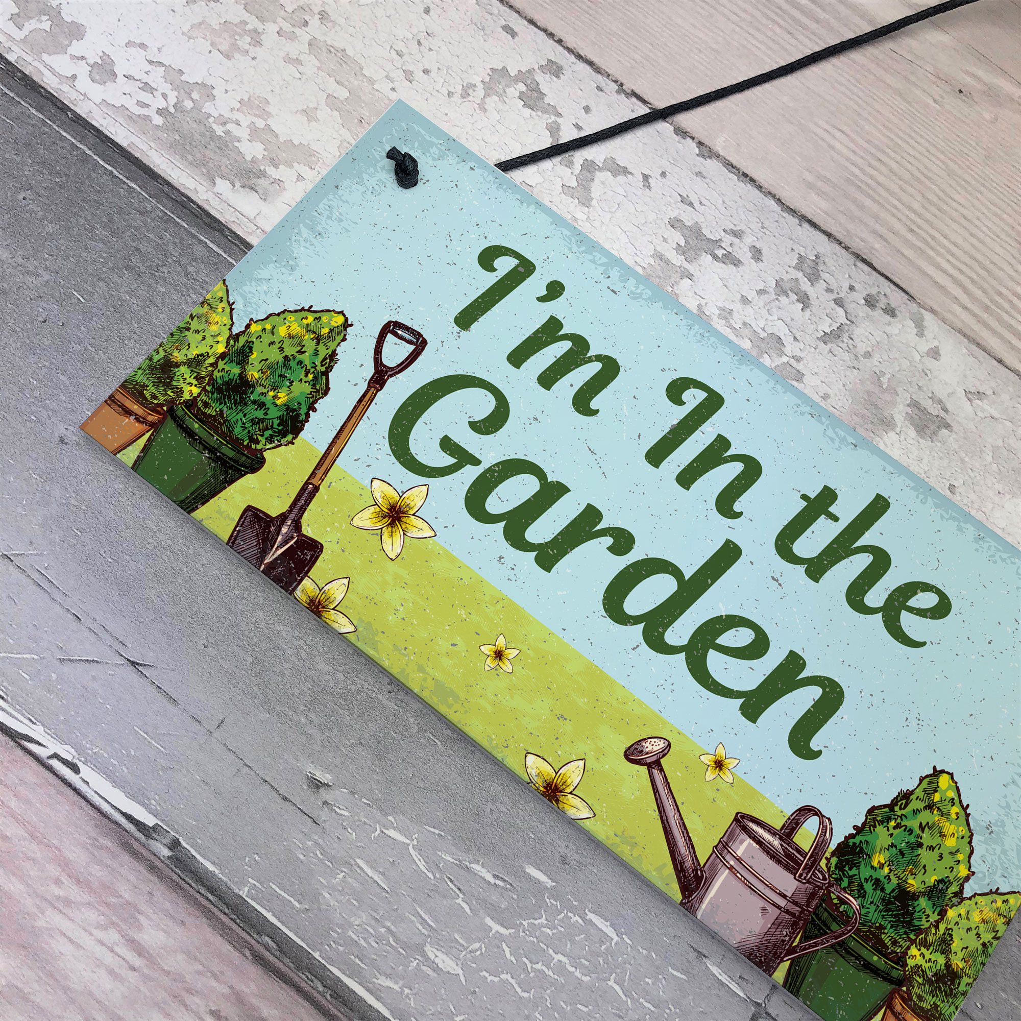 Novelty Garden Hanging Signs And Plaques Backyard Allotment Shed Sign ...