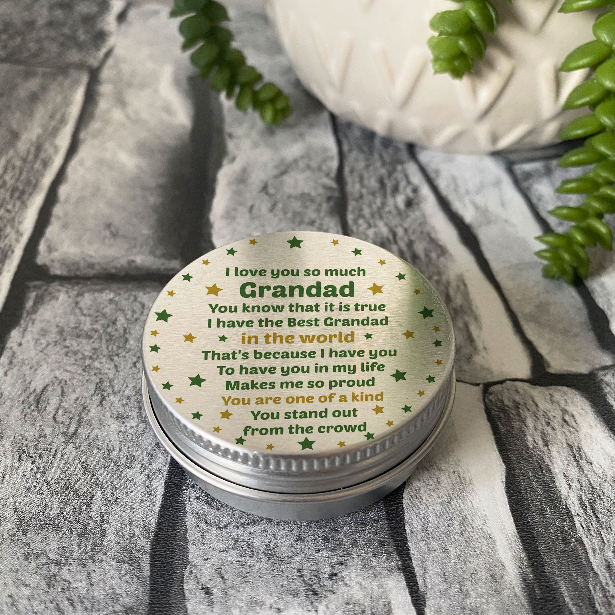 Grandad Gift For Birthday Christmas Metal Tin Gift For Him From ...