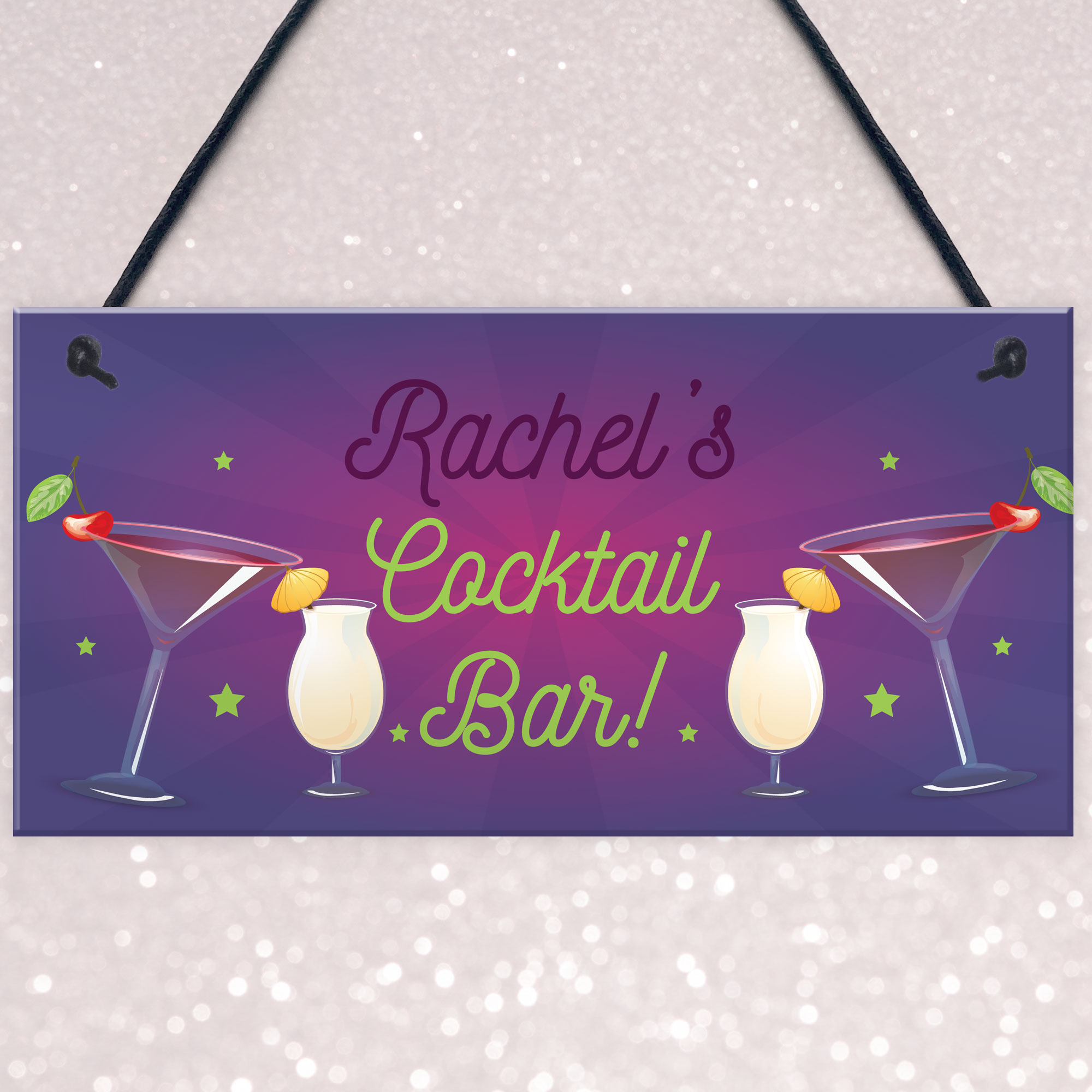 Personalised Novelty Cocktail Bar Home Bar Signs And Plaques Home ...