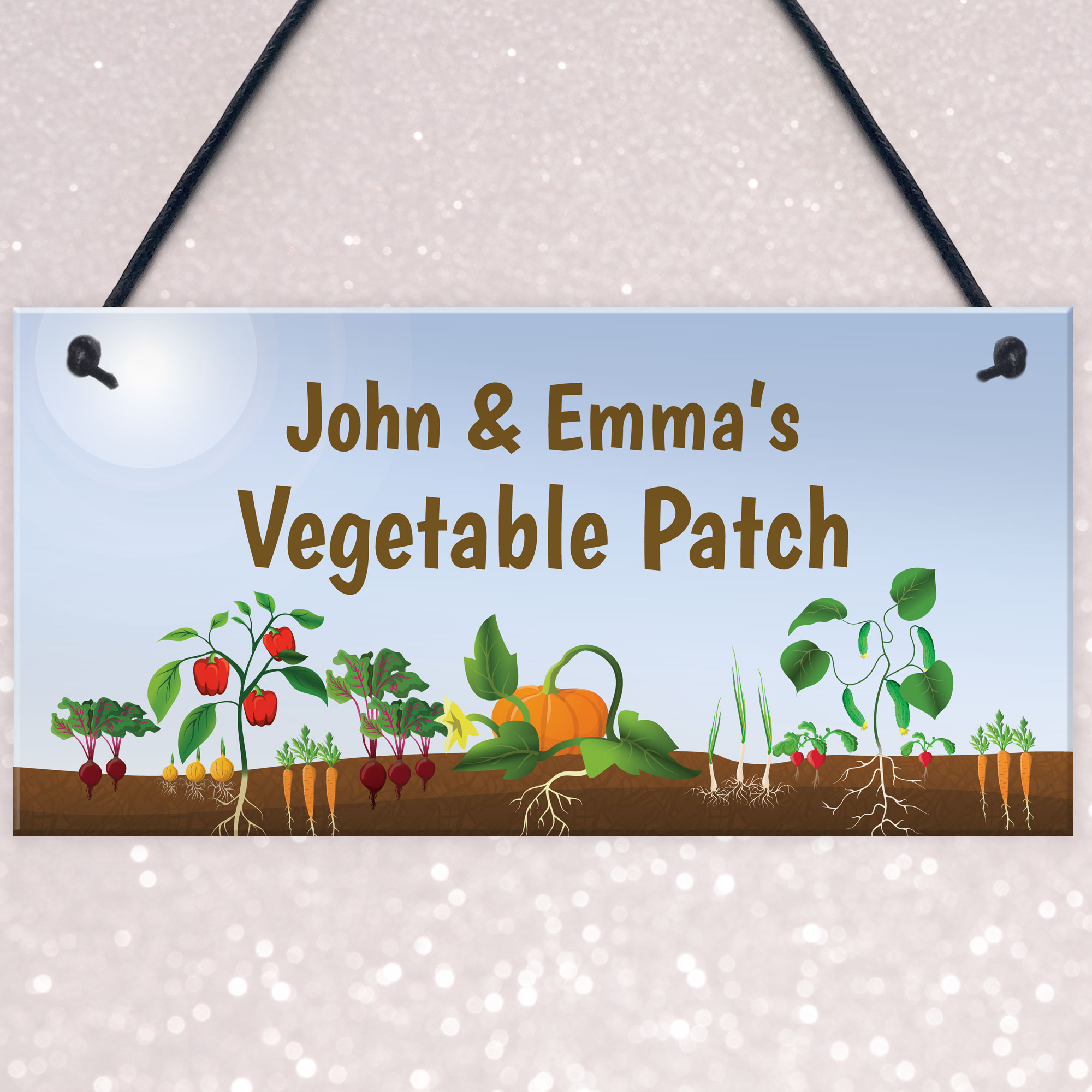 Personalised Vegetable Patch Sign Allotment Greenhouse Gifts Garden ...