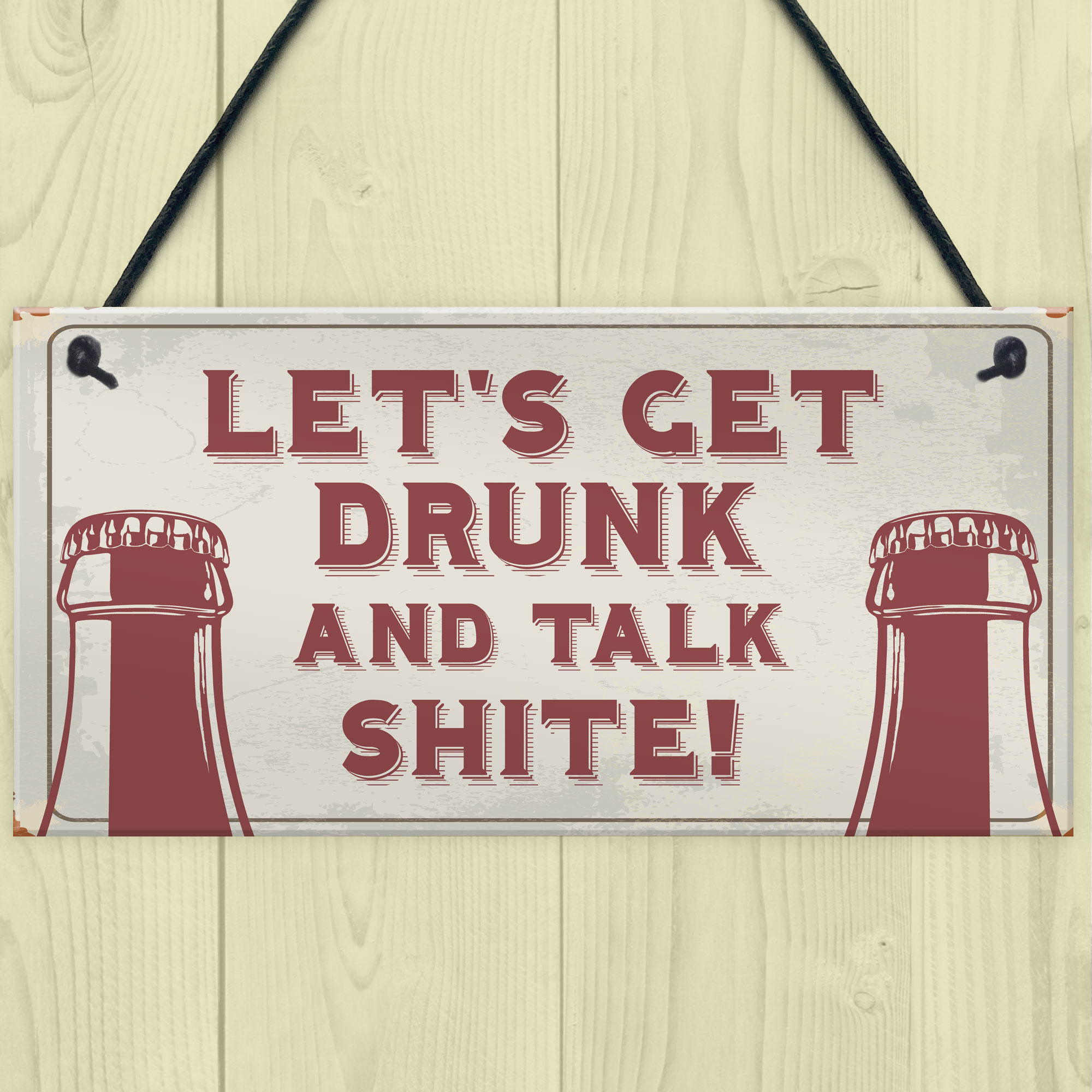 FUNNY Rude Bar Sign For Garden Man Cave Pub Bar Beer Vodka Gin Gift | eBay