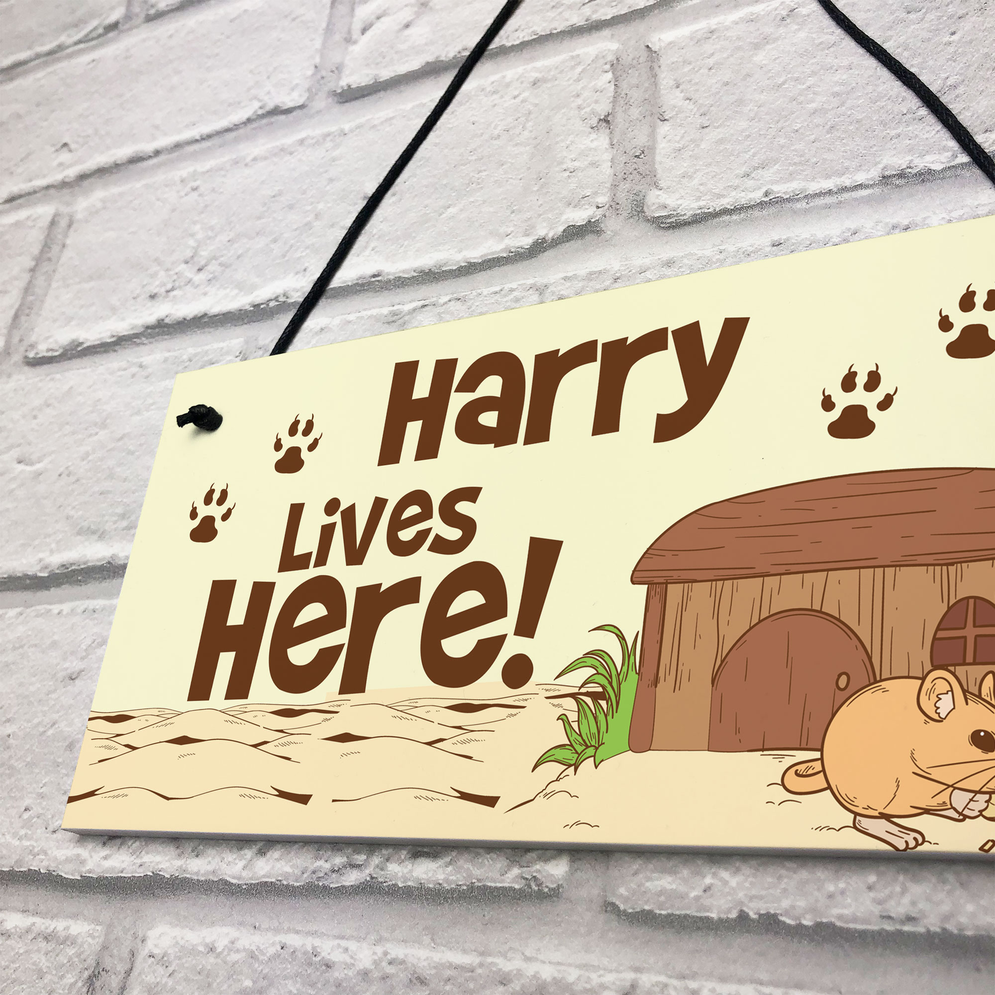 Personalised Hamster Cage Sign Novelty Pet Gifts Animal Lover Gifts ...