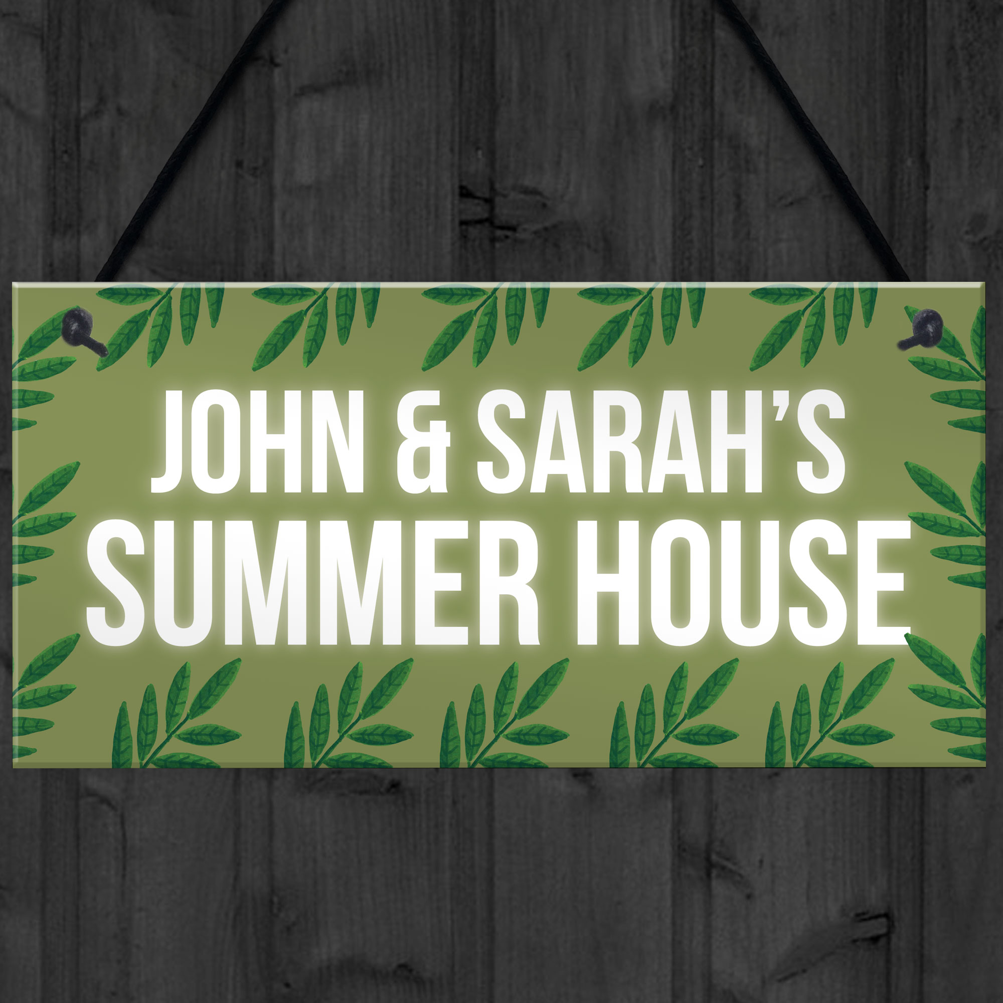 Shabby Chic Summer House Sign PERSONALISED Garden Shed Gift Home Decor ...