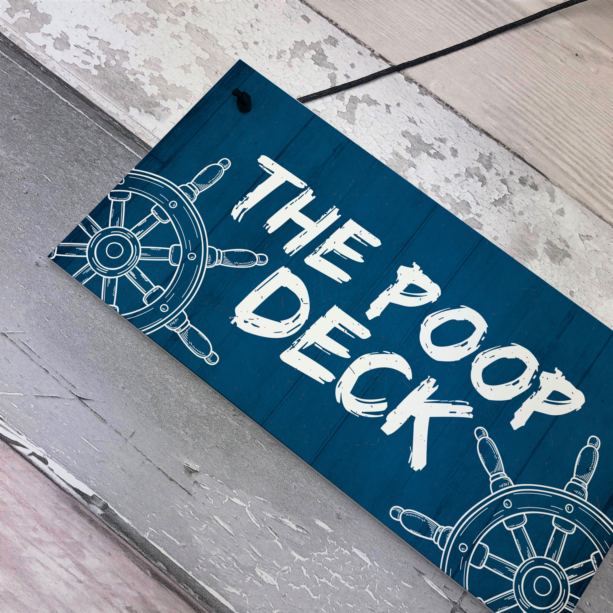 Funny Nautical Theme Sign For Bathroom Toilet Loo Beach Theme Home ...