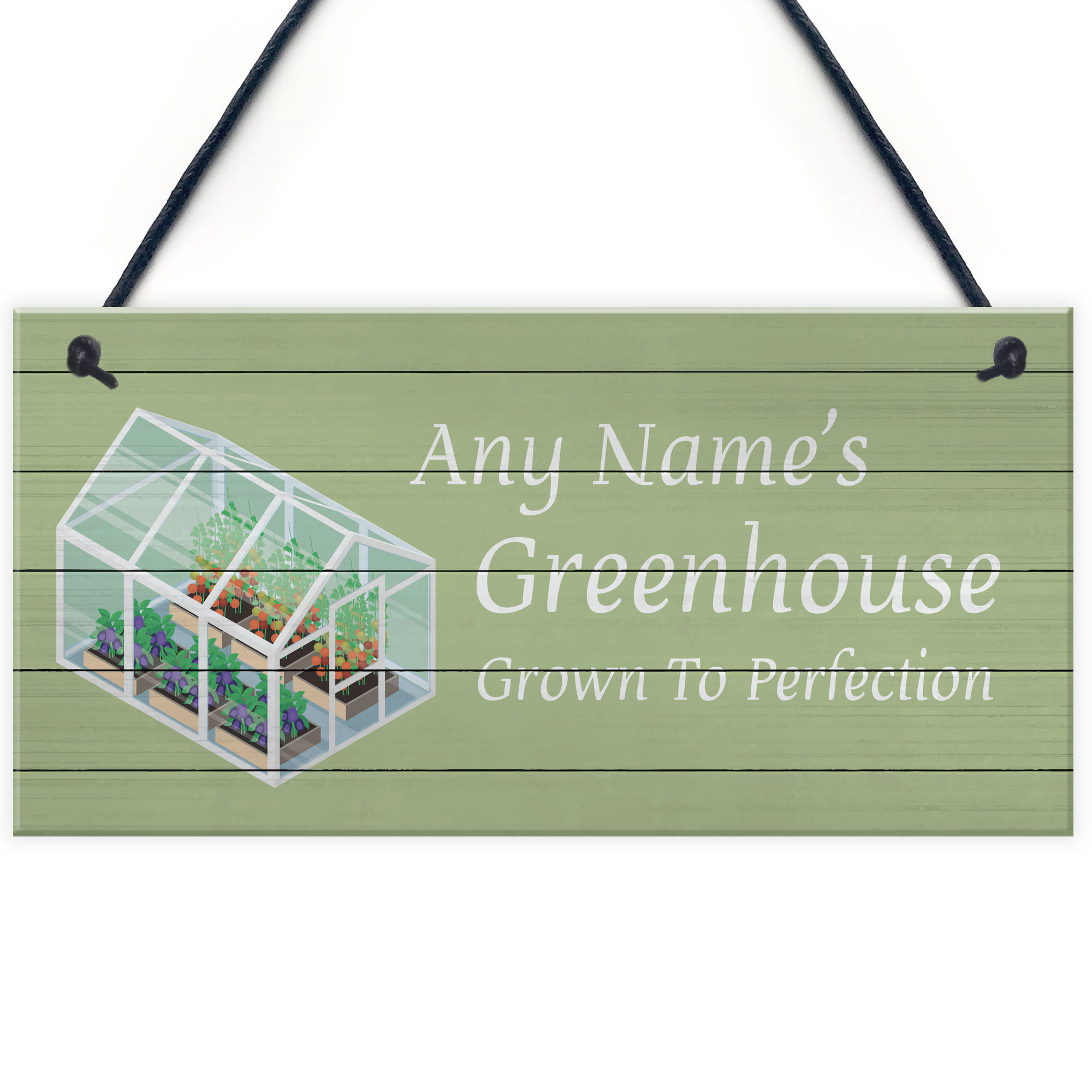 Novelty Greenhouse Sign PERSONALISED Garden Summerhouse Shed Sign Gift ...