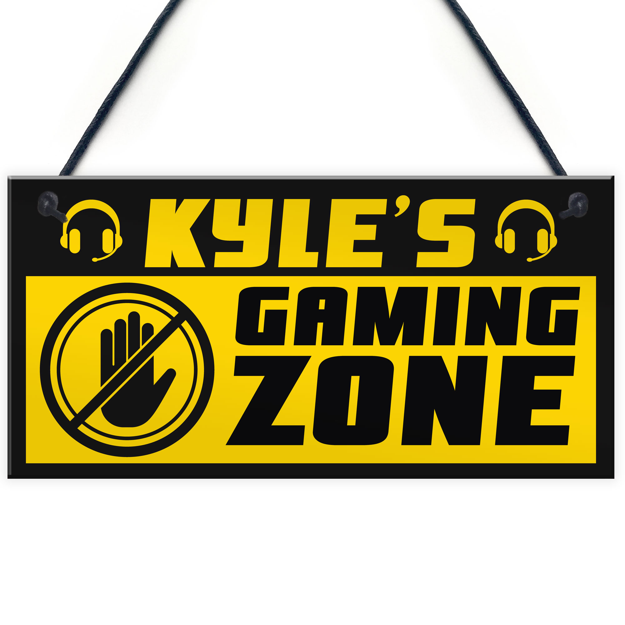 Gaming Boys Bedroom Sign Accessories PERSONALISED Gift For Brother Son ...