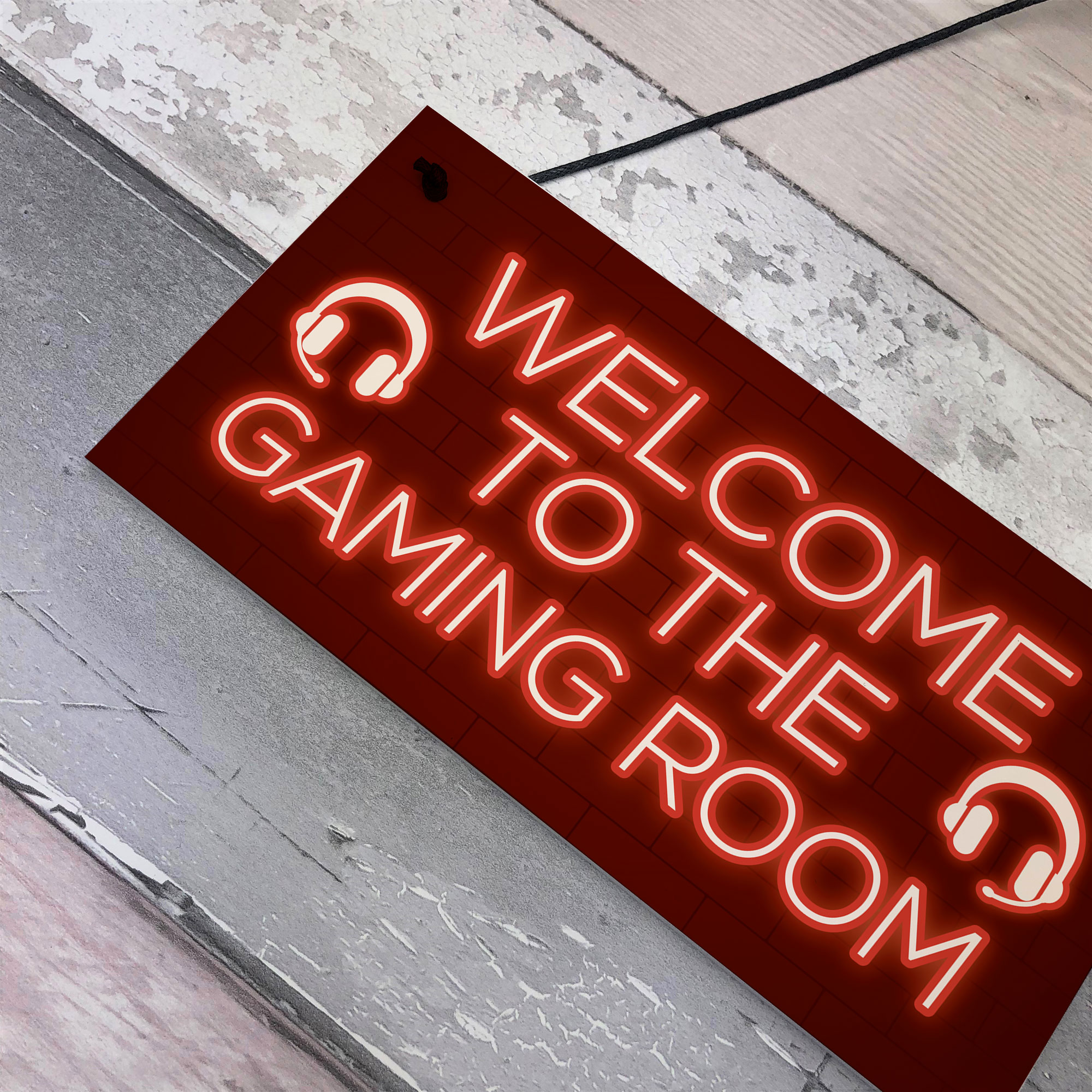 Gaming Room Sign Welcome Sign For Man Cave Boys Bedroom Gamer Gift | eBay