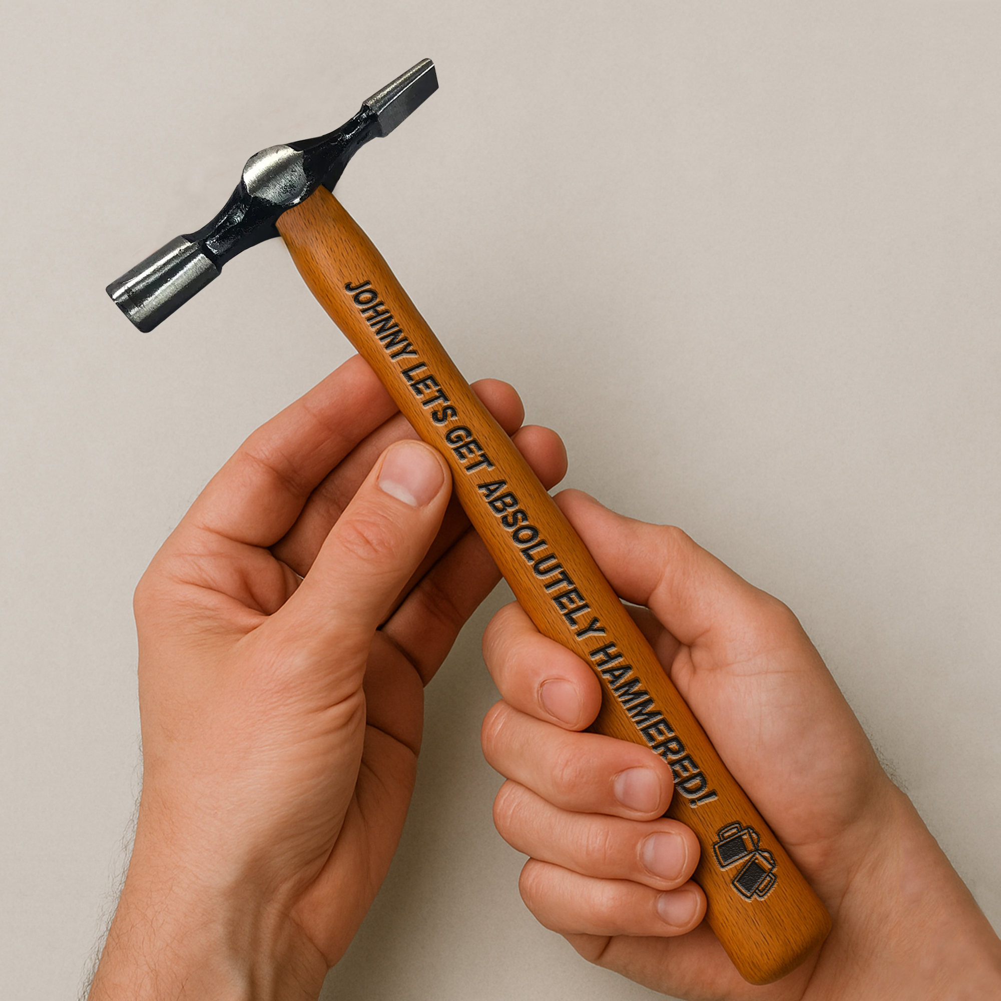 Personalised Engraved Hammer Birthday Gift For Him Novelty Gift For ...