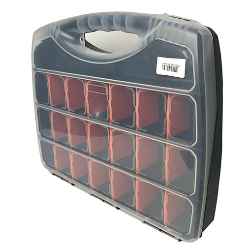 Large 380mm Multi Compartment Section Storage Box Organiser ...