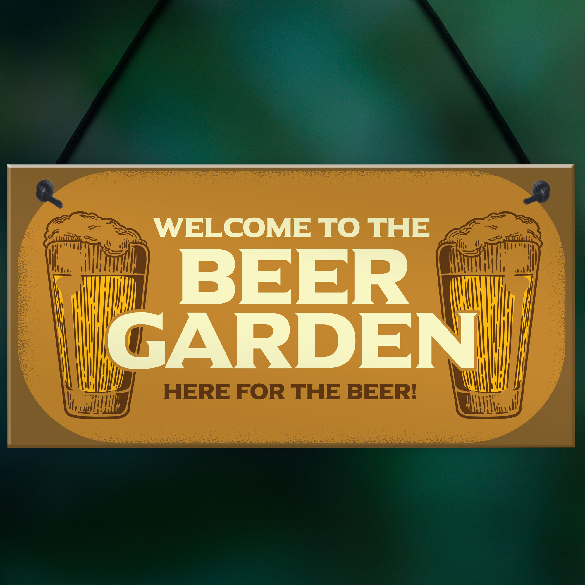 Funny Beer Garden Sign Home Bar Man Cave Garden Plaque Beer Gift For ...