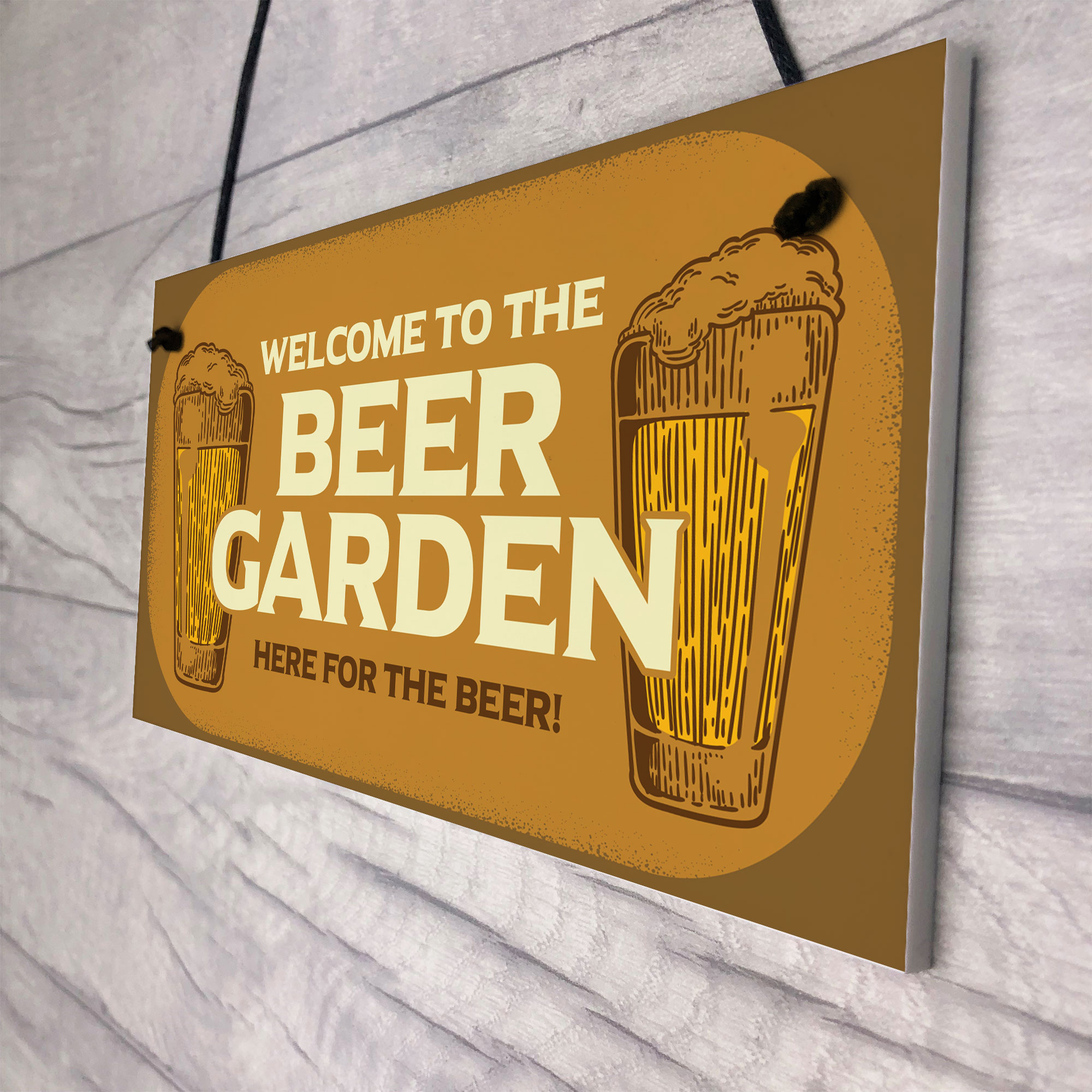 Funny Beer Garden Sign Home Bar Man Cave Garden Plaque Beer Gift For ...