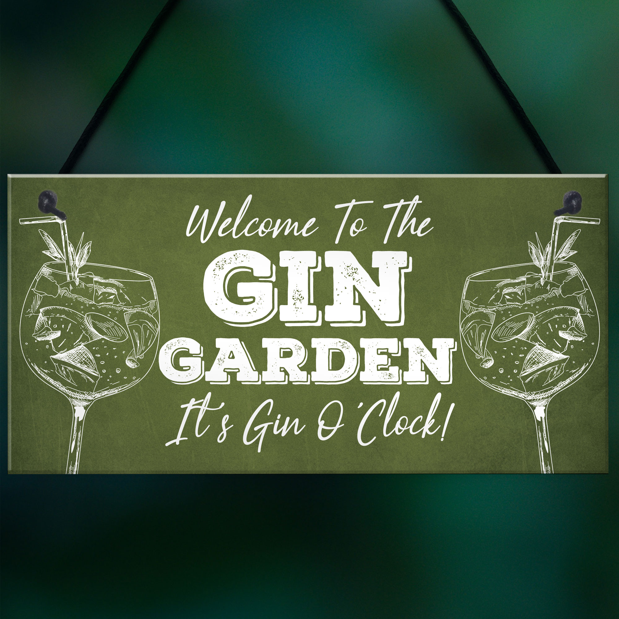 Novelty Gin Garden Bar Sign Novelty Home Decor Sign Gift For Friend Gin ...