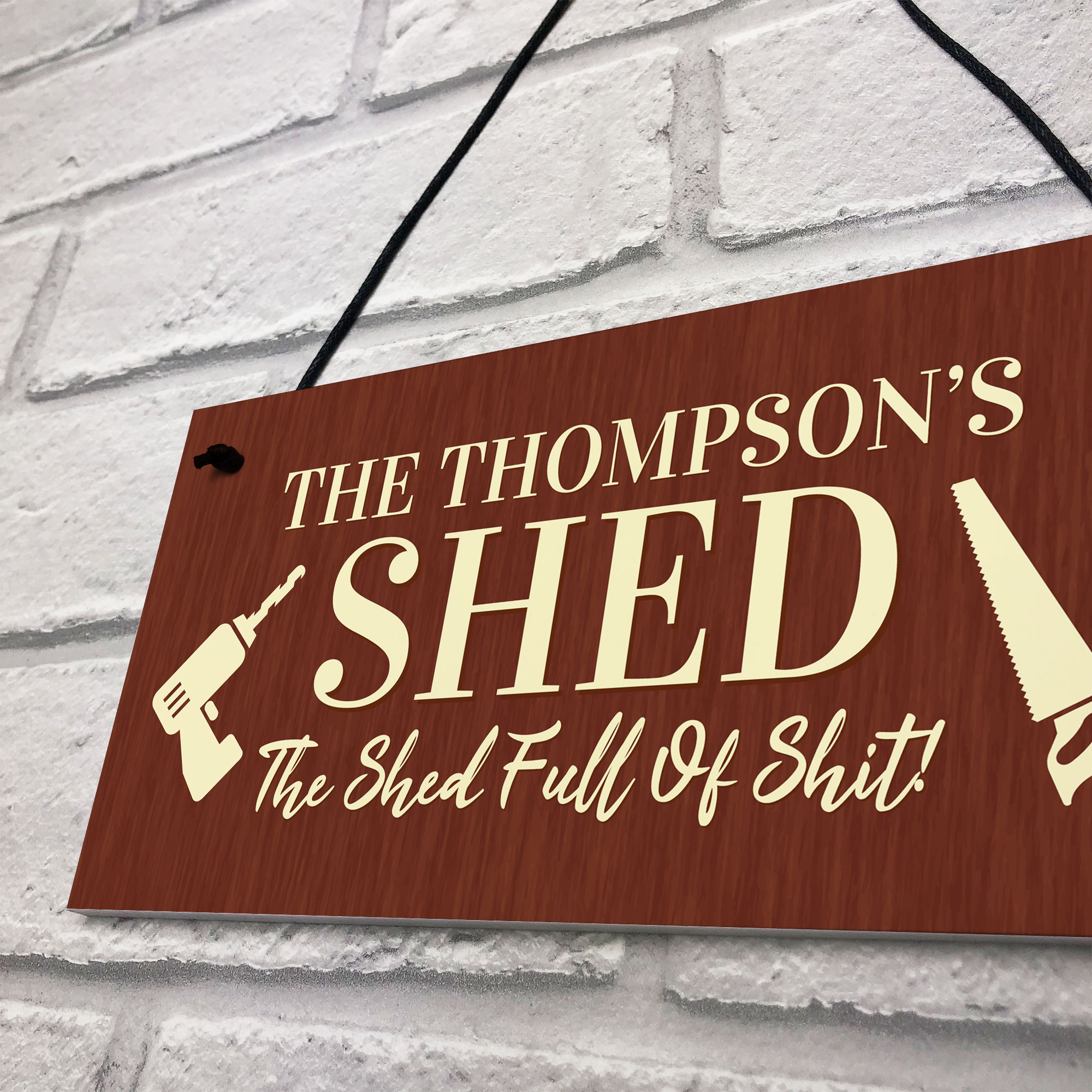 Funny Shed Sign Personalised Home Decor Door Sign Garden Plaque Gift ...