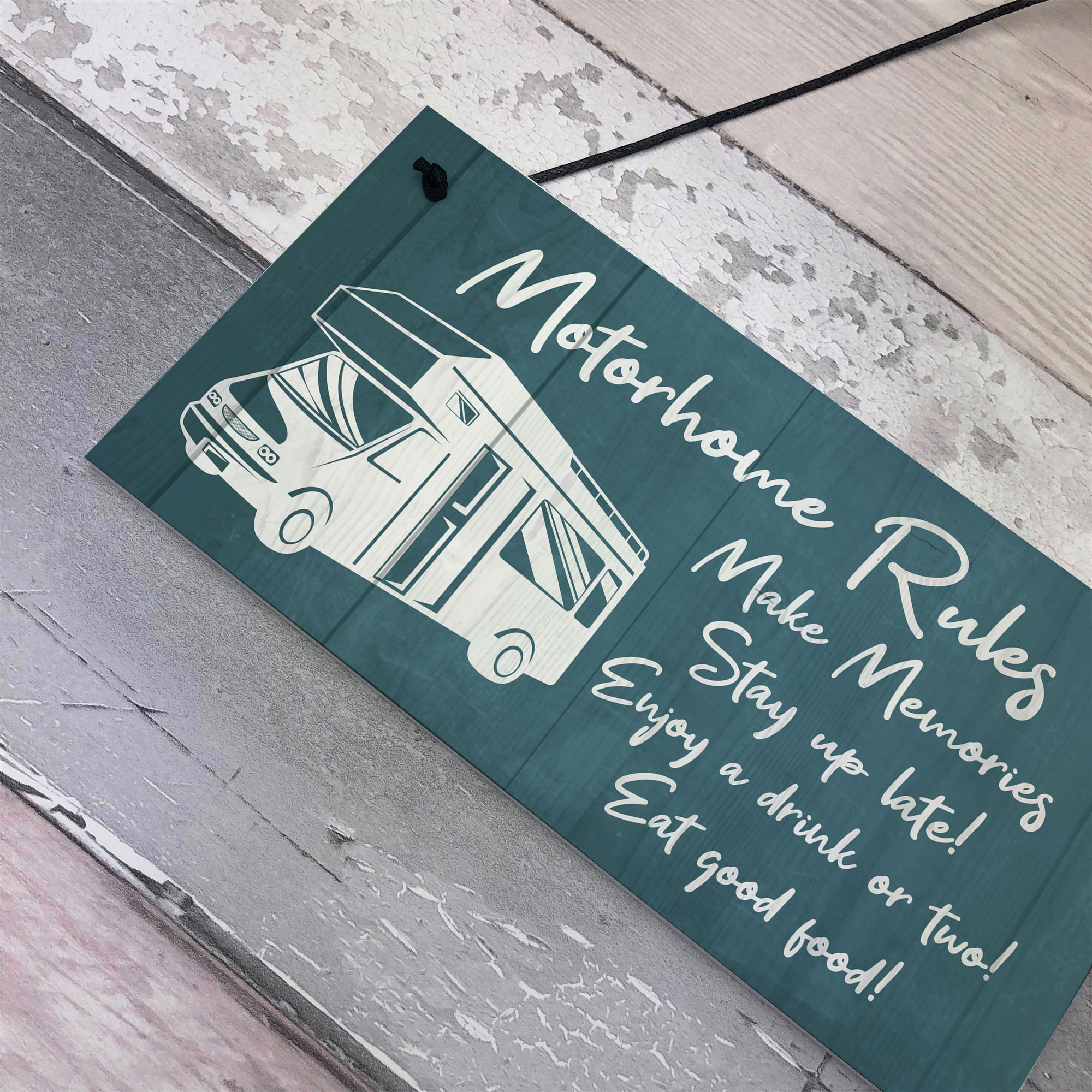 Novelty Motorhome Sign Hanging Door Plaque Caravan Sign Family ...