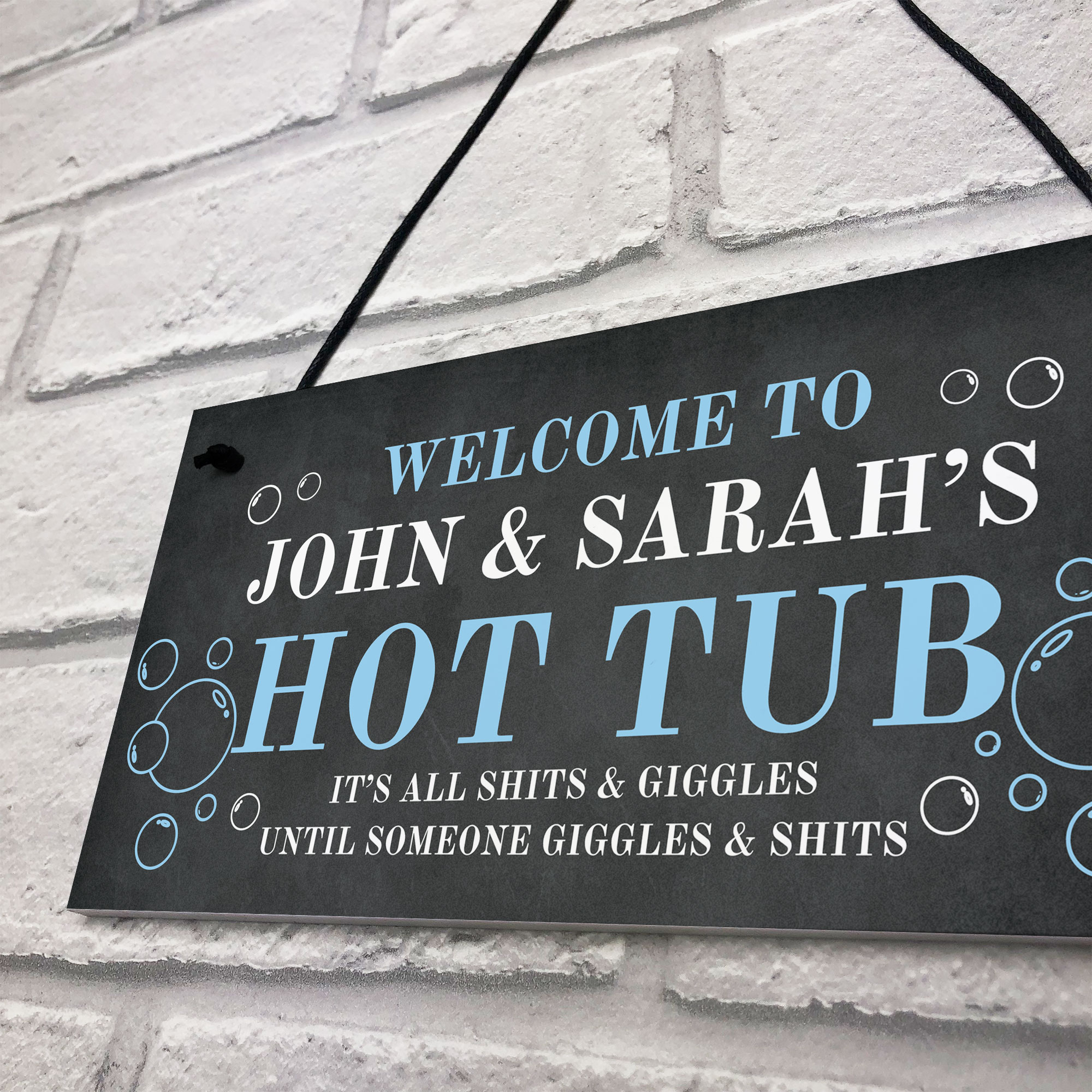 Funny Hot Tub Sign Rude Quote Hot Tub Accessories Garden Sign ...