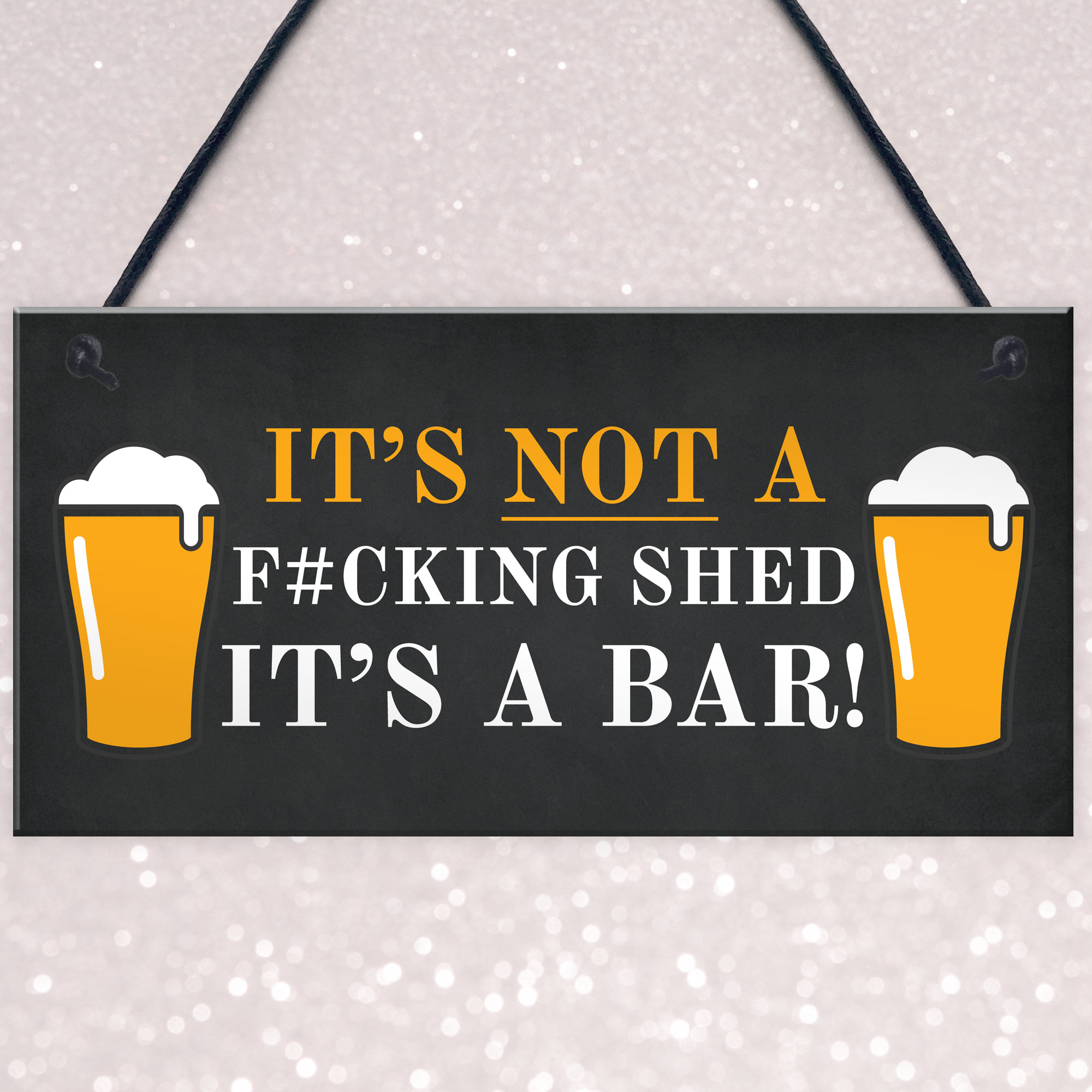 Funny Rude Bar Sign Hanging Garden Garage Pub Shed Man Cave Sign Beer ...