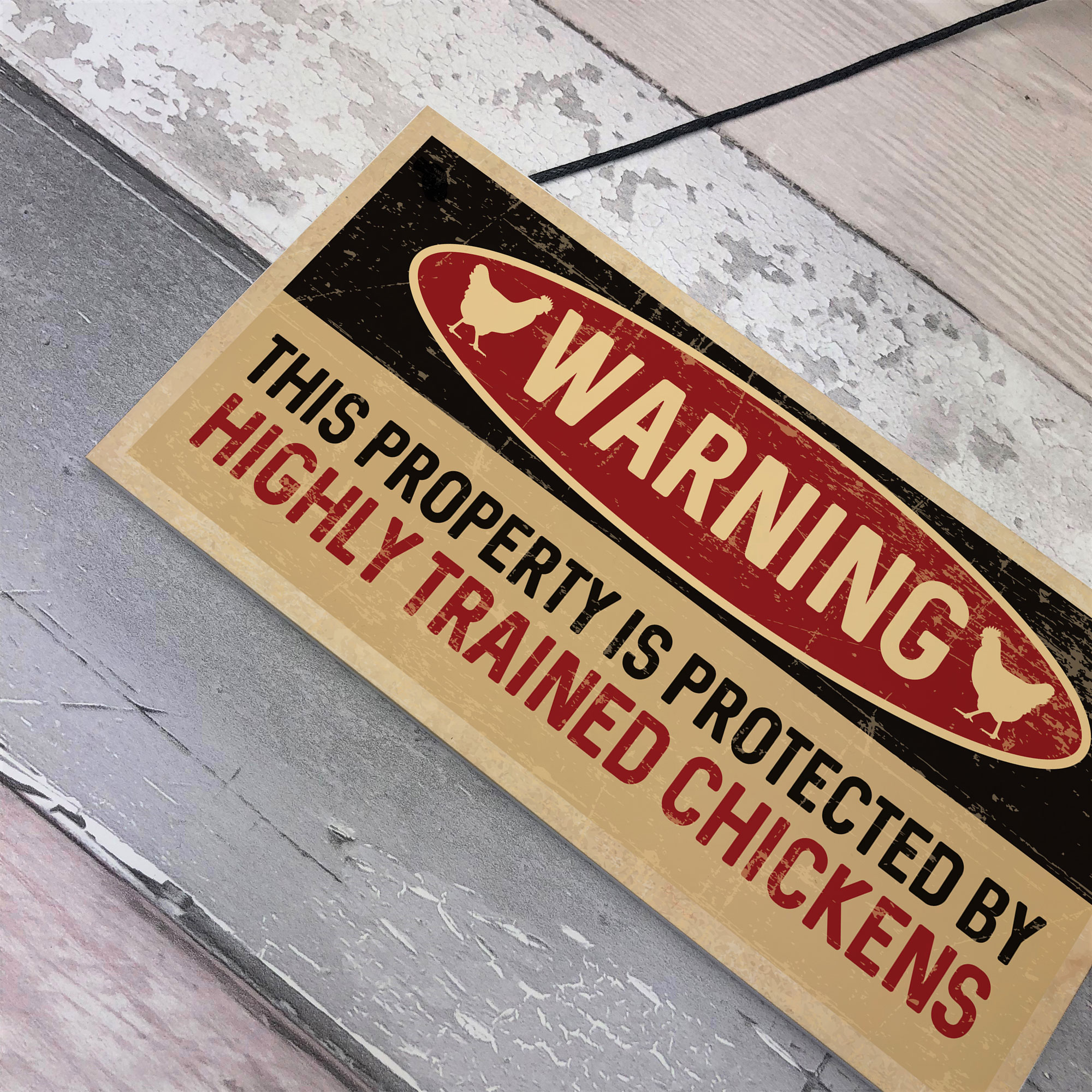 Funny Chicken Sign Hanging Garden Chicken Coop Hen House Sign Chicken ...